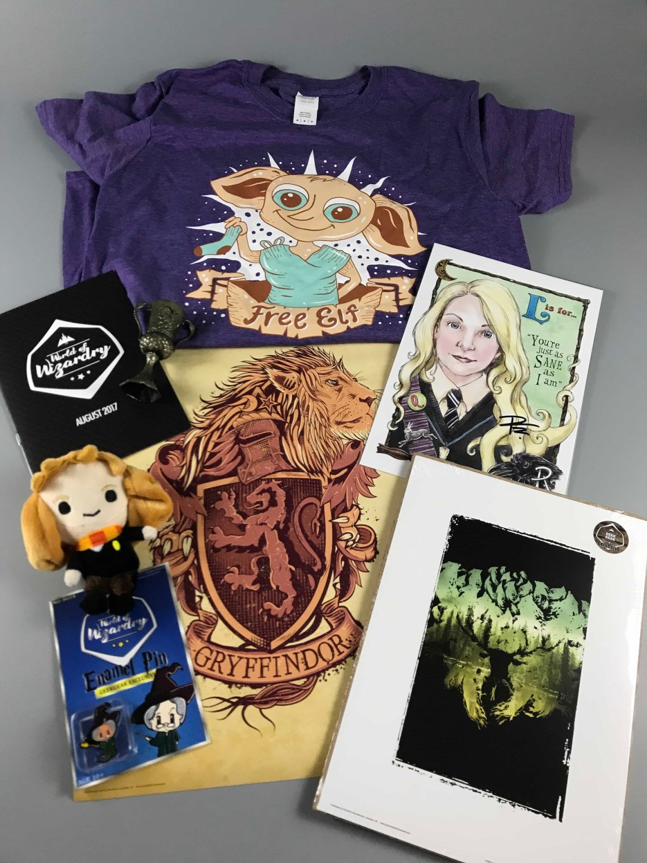 Geek Gear World of Wizardry August 2017 Subscription Box Review - Hello ...