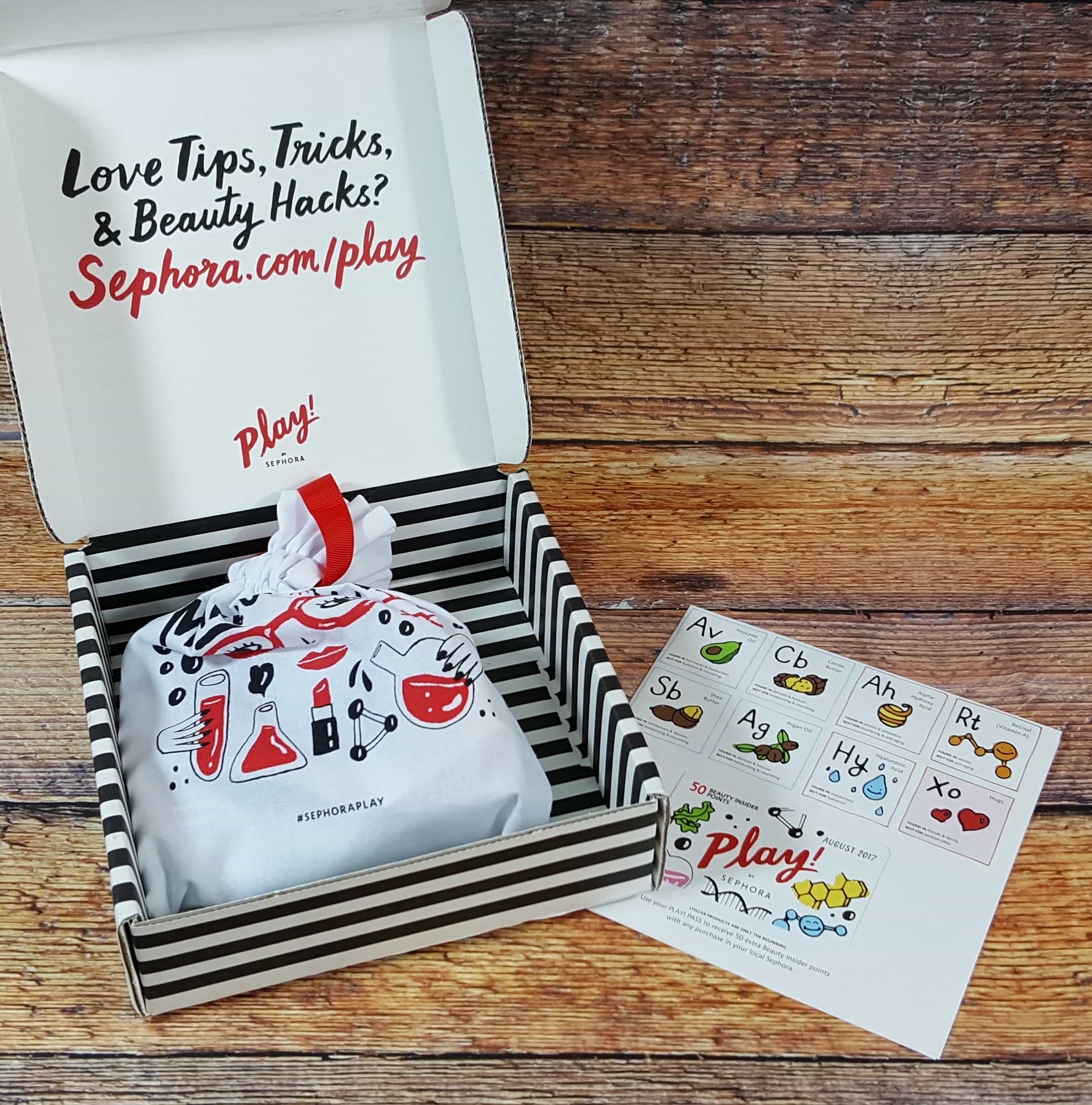 PLAY! by Sephora Subscription Box Review - August 2017 - Hello Subscription
