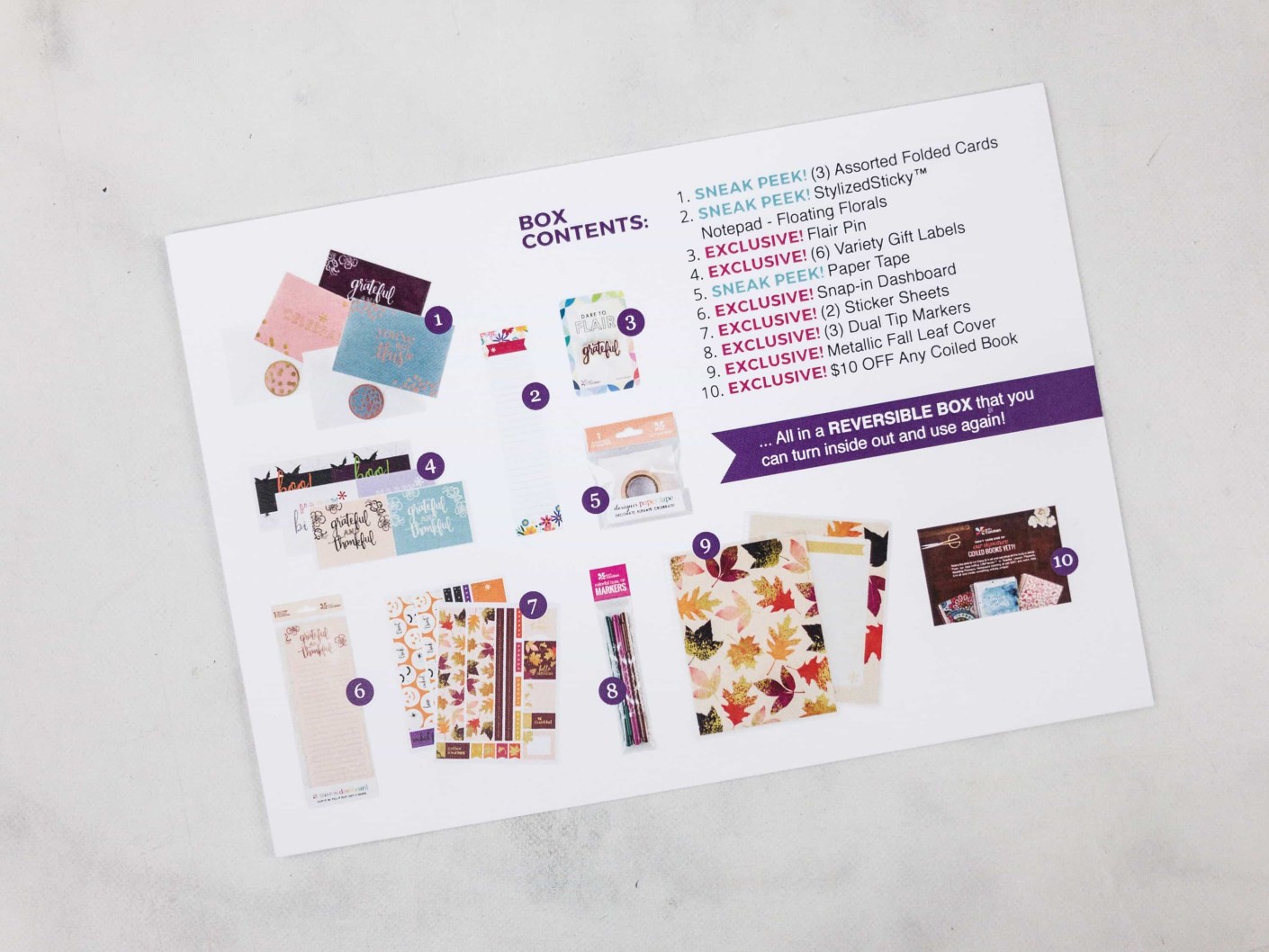 Erin Condren Seasonal Surprise Box Fall 2017 Box Review - Hello ...