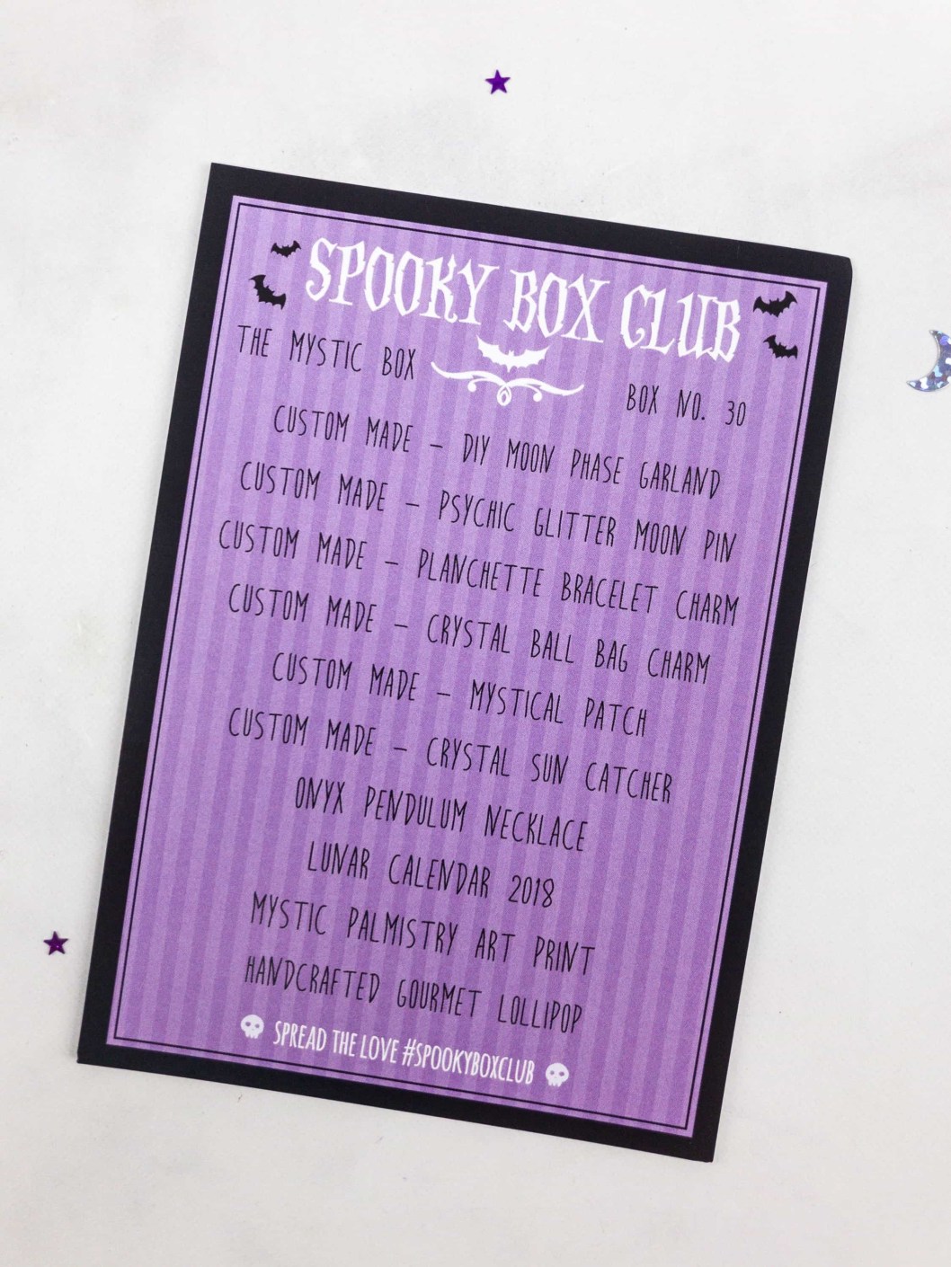 Spooky Box Club September 2017 Subscription Box Review - The Mystic Box ...