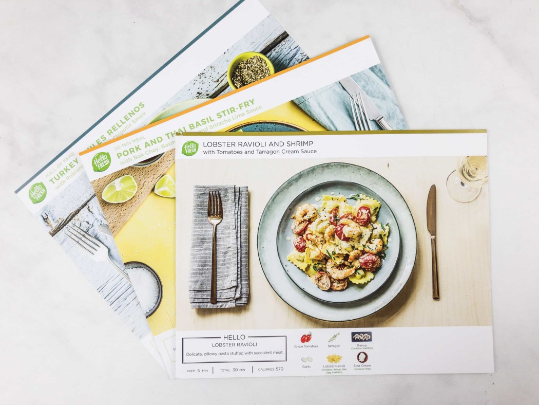 November 2017 Hello Fresh Subscription Box Review + Coupon! - Classic ...