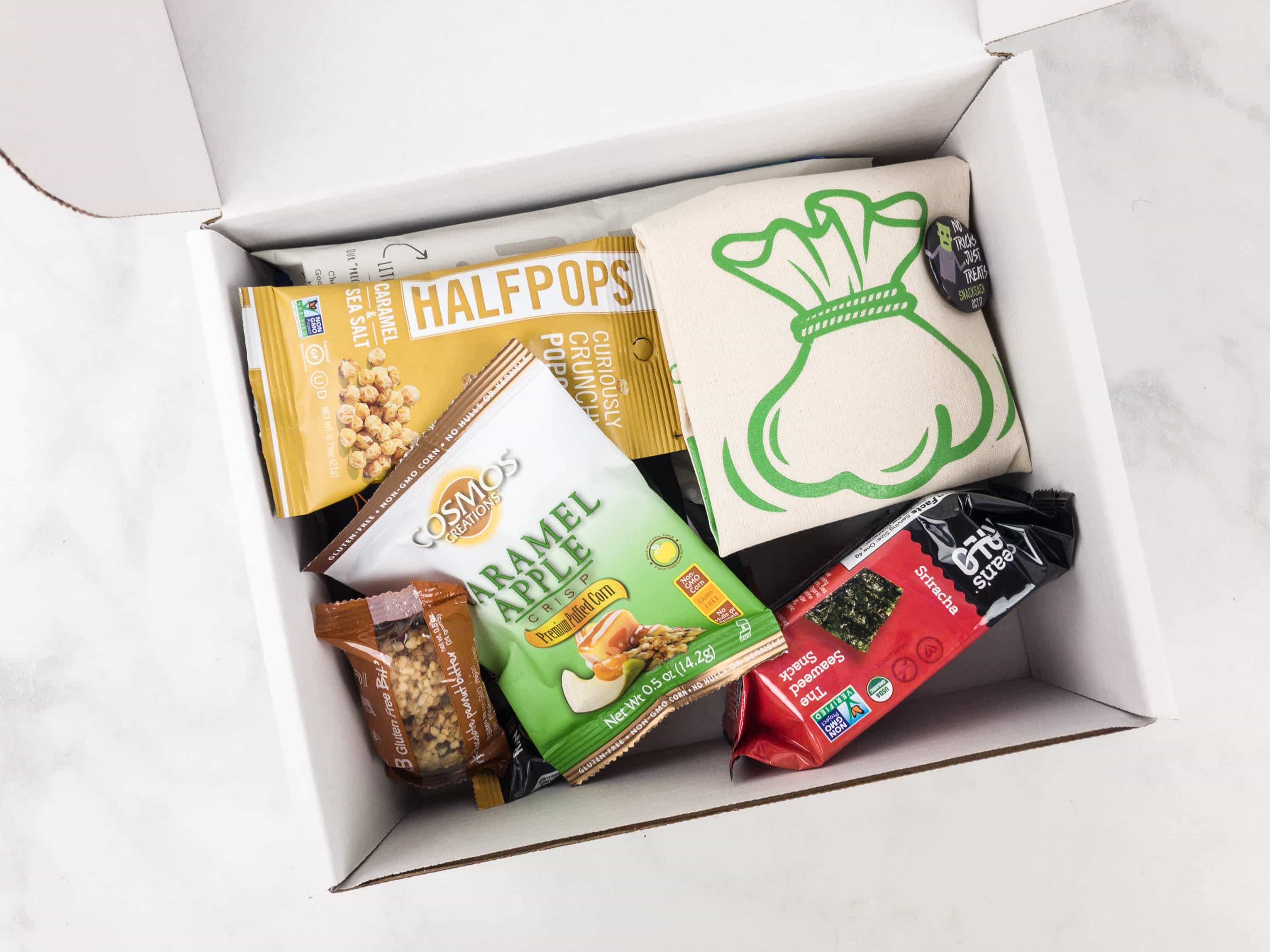 SnackSack October 2017 Subscription Box Review & Coupon - Classic ...