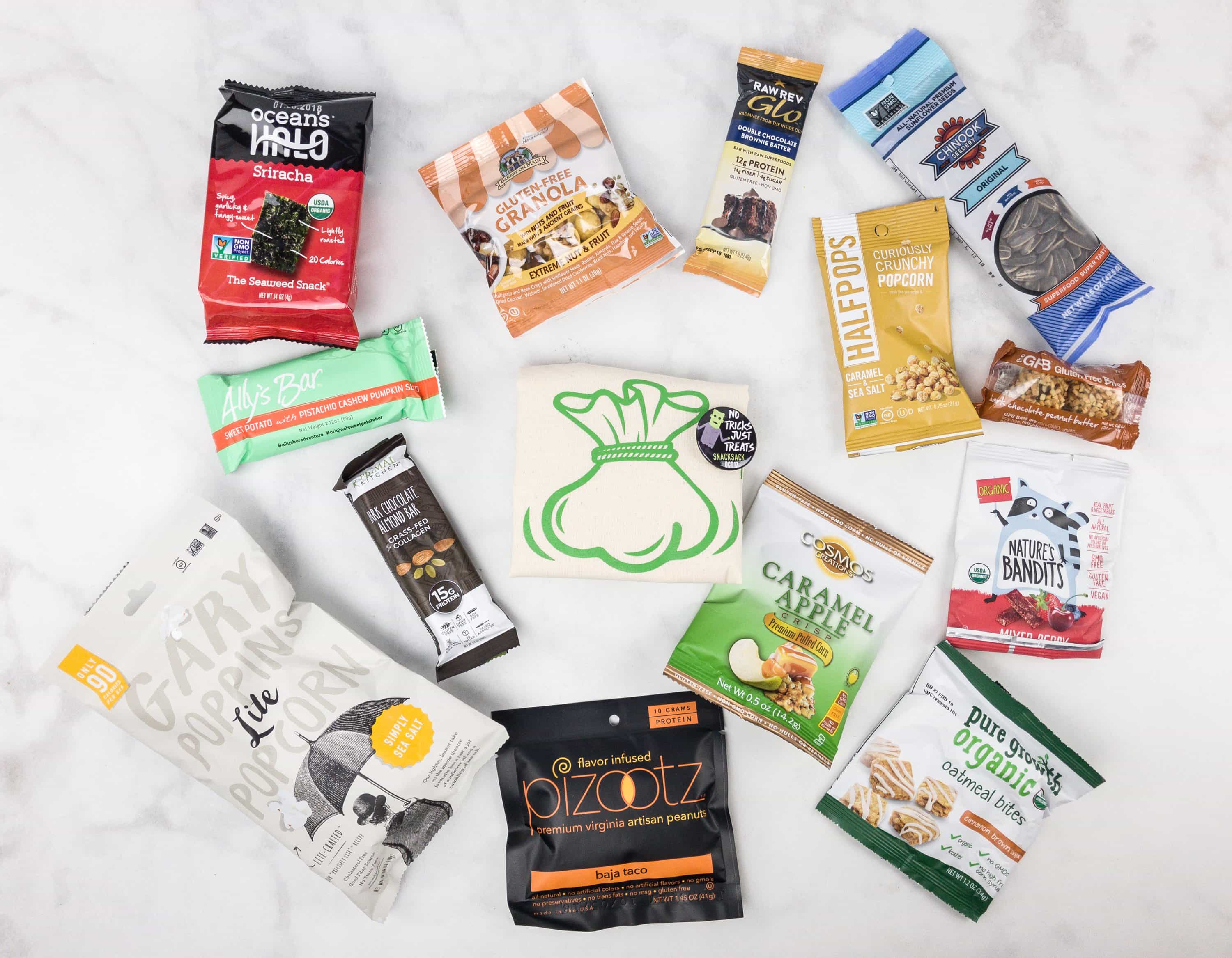 SnackSack October 2017 Subscription Box Review & Coupon - Classic ...