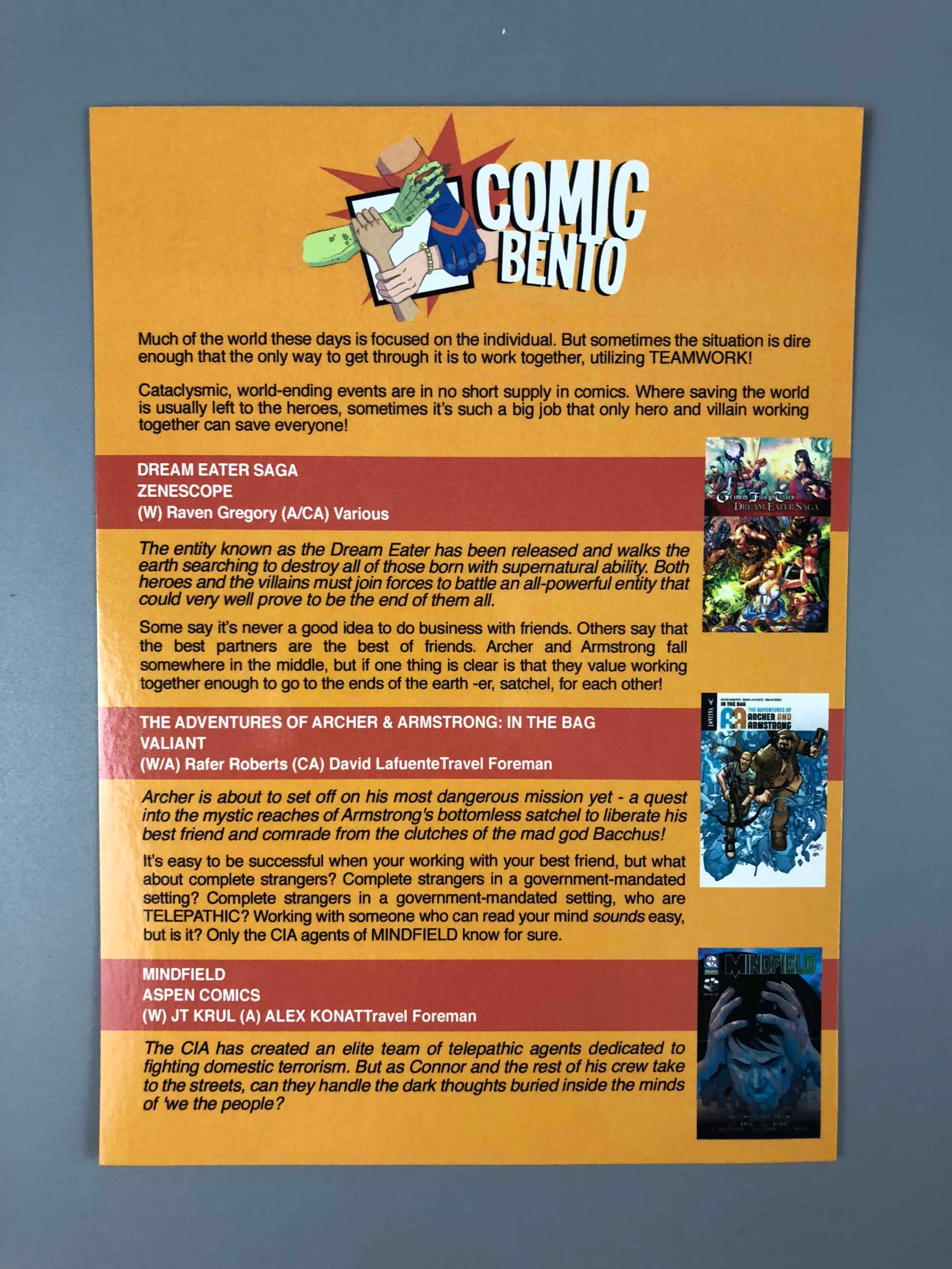 Comic Bento November 2017 Subscription Box Review - Hello Subscription