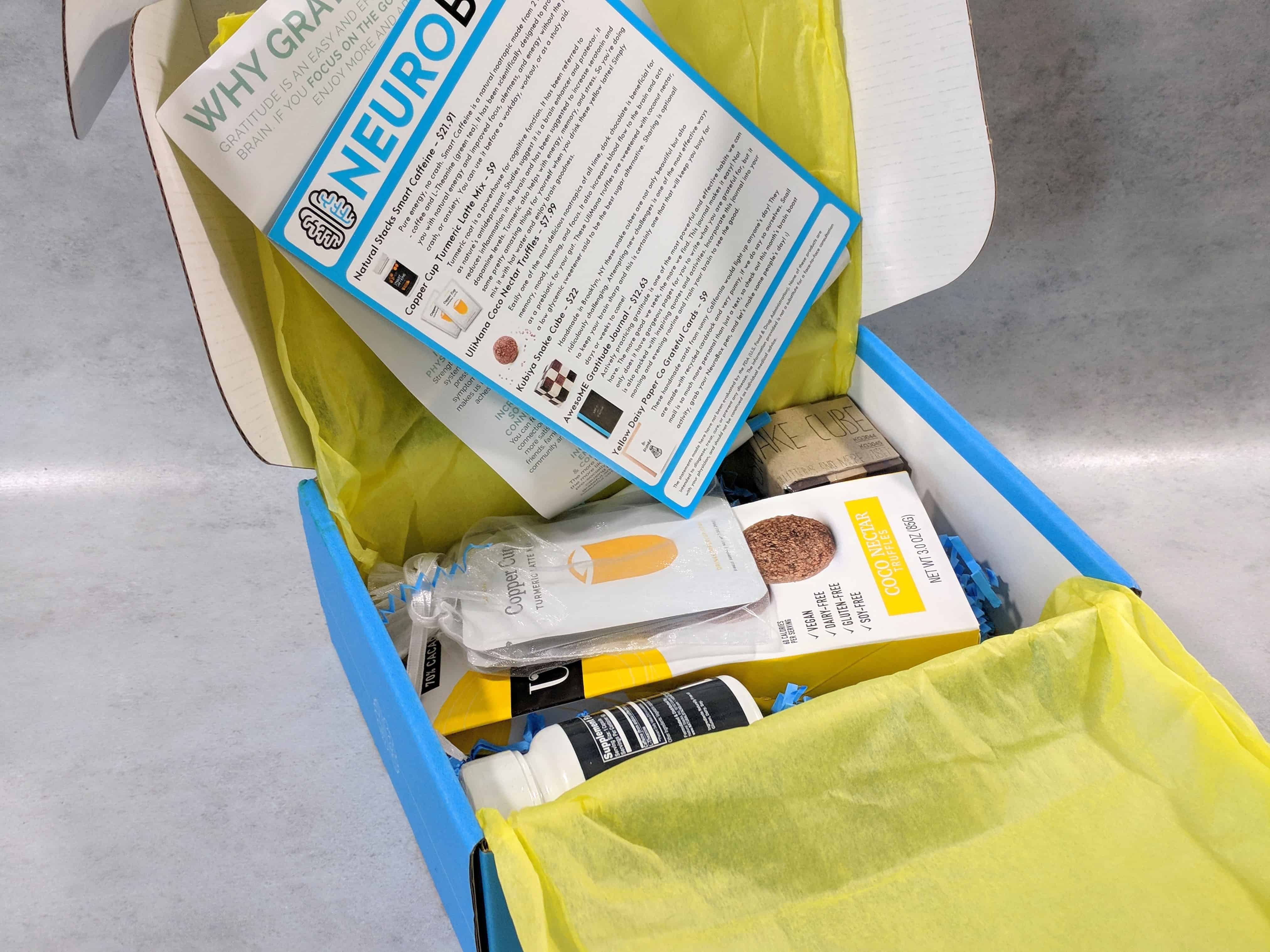 NeuroBox Subscription Box Review + Coupon - November 2017 - Hello ...