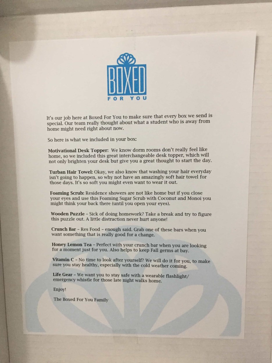 Boxed For You October 2017 Subscription Box Review - Hello Subscription