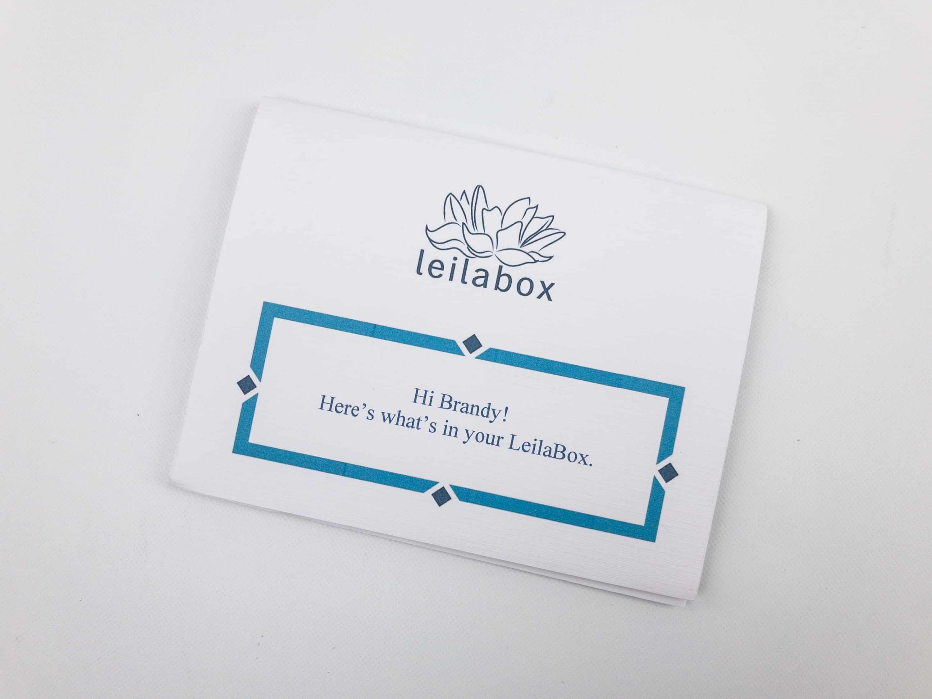 LeilaBox December 2017 Subscription Box Review + Coupon - Hello ...