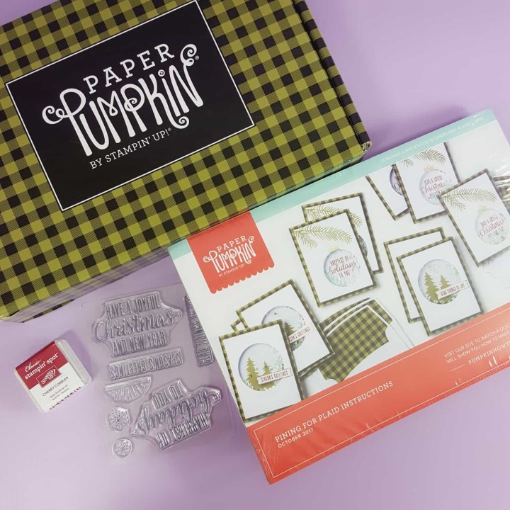 Paper Pumpkin October 2017 Subscription Box Review - Hello Subscription