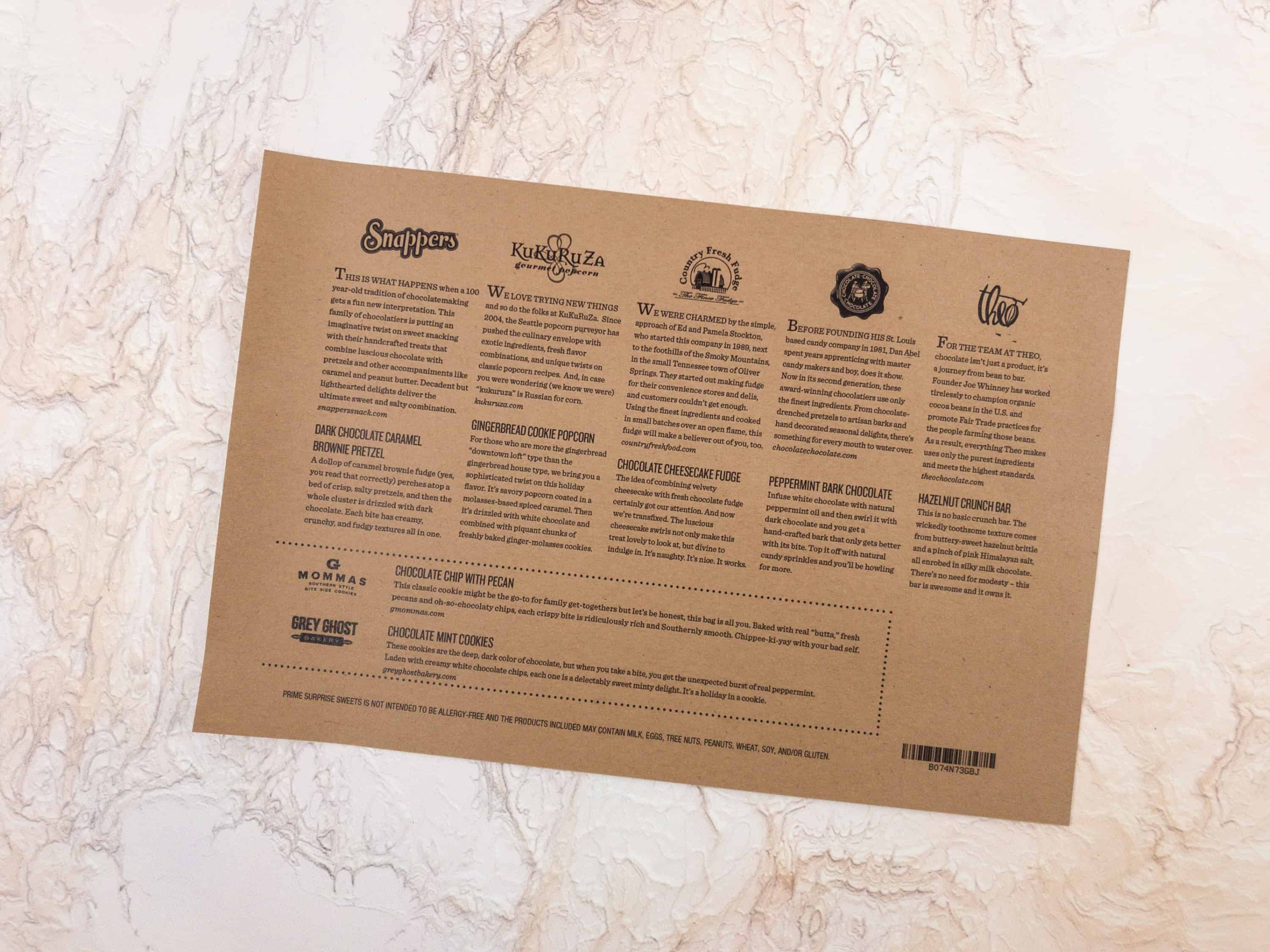 Amazon Prime Surprise Sweets Box Limited Edition Holiday 2017 Box ...