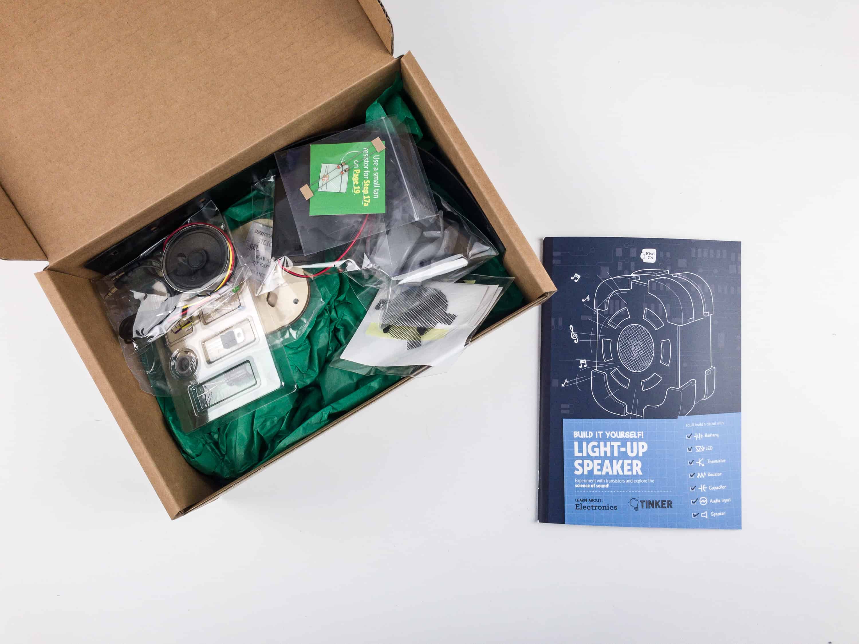 Tinker Crate Electronics Pack Review - Light-Up Speaker - Hello ...