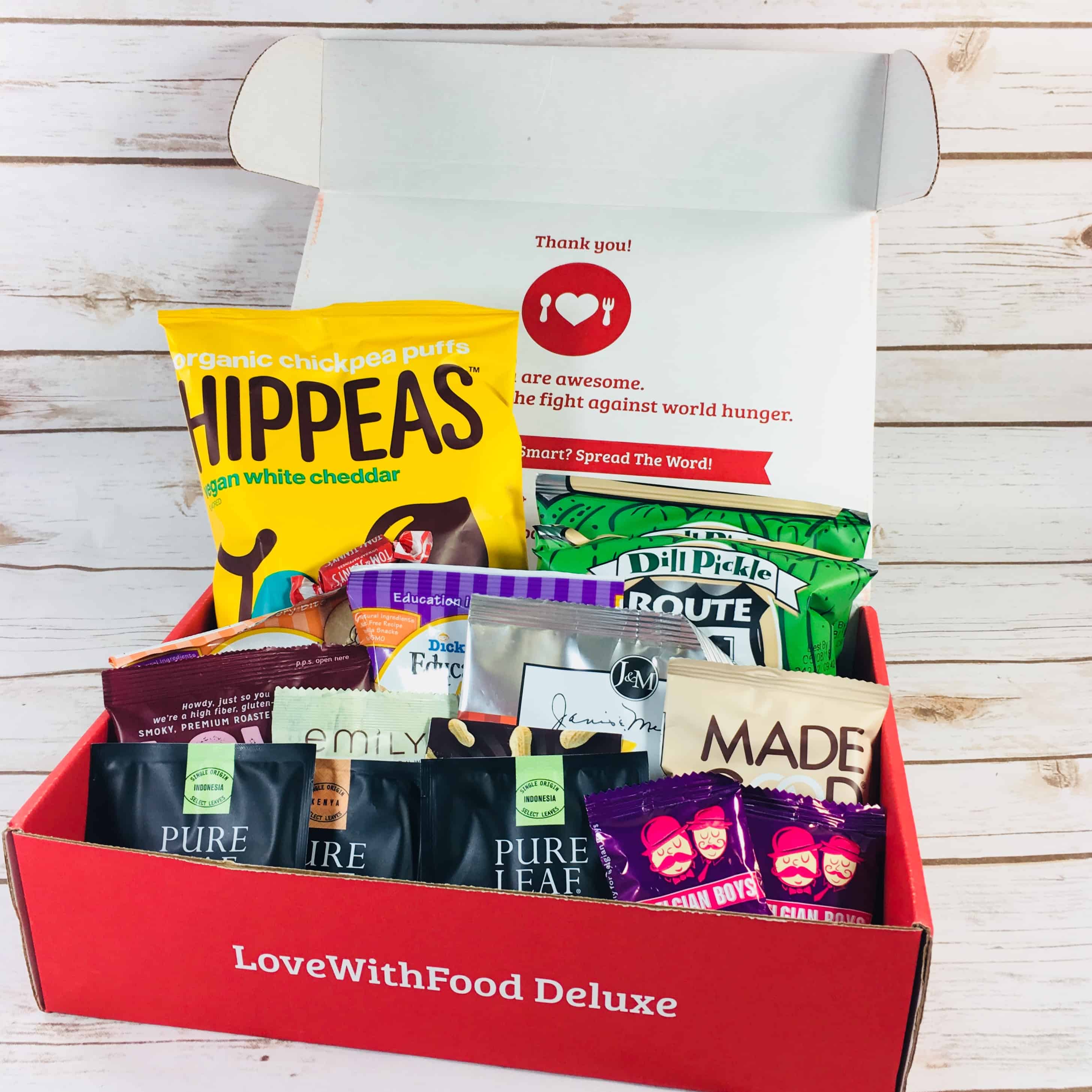Love With Food Deluxe Box January 2018 Subscription Box Review + Coupon ...