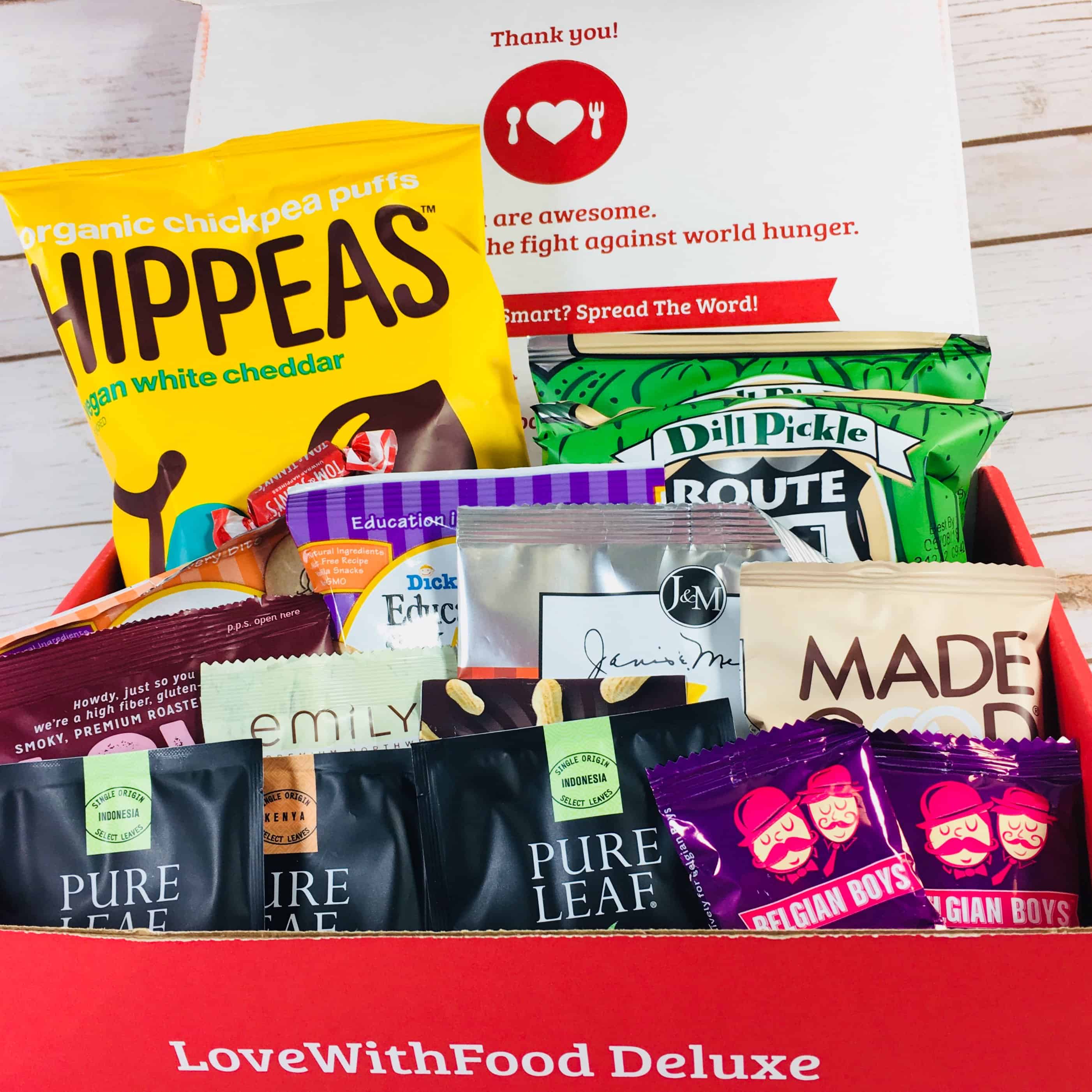 Love With Food Deluxe Box January 2018 Subscription Box Review + Coupon ...