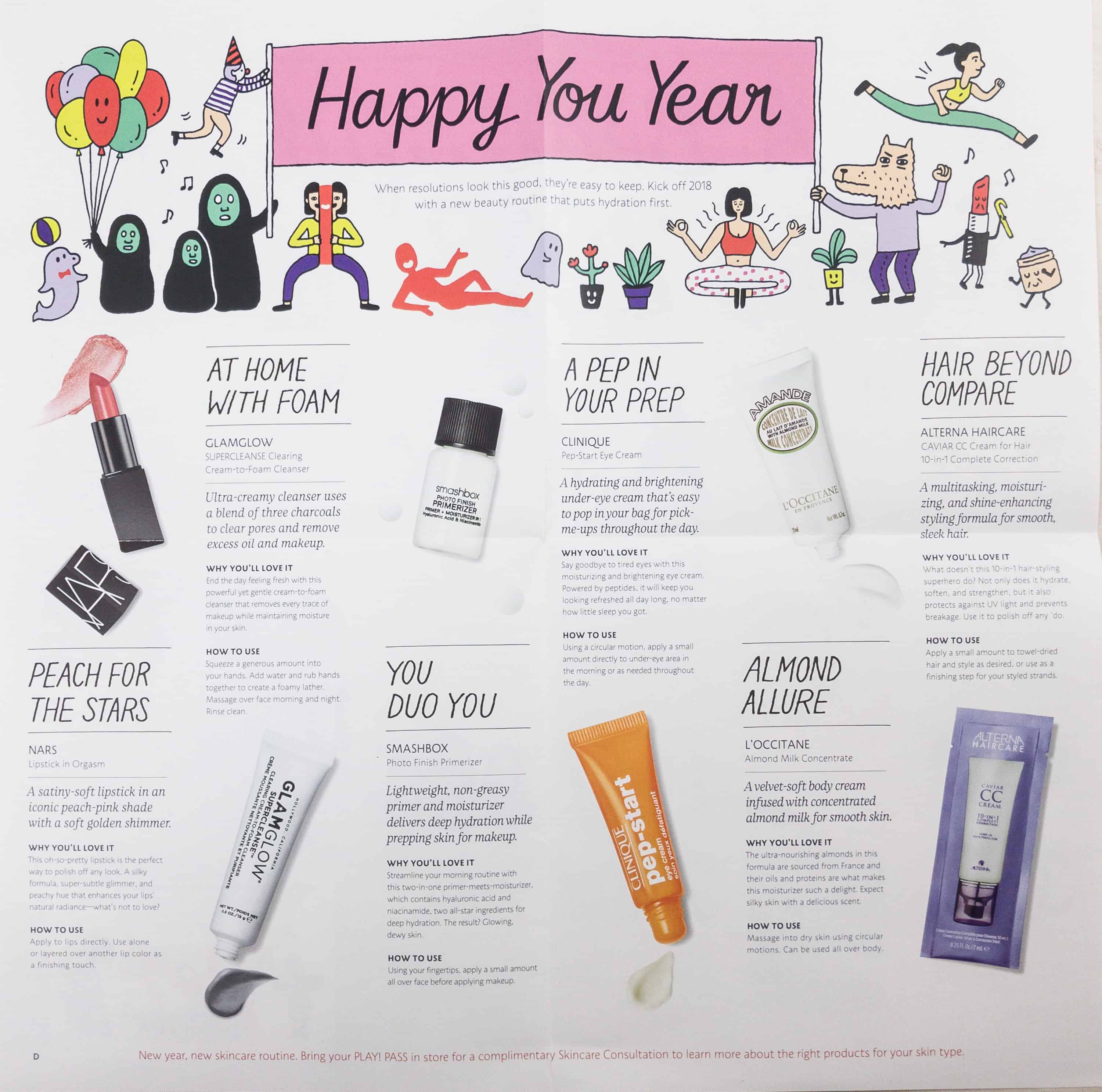 Play! by Sephora January 2018 Subscription Box Review - Hello Subscription