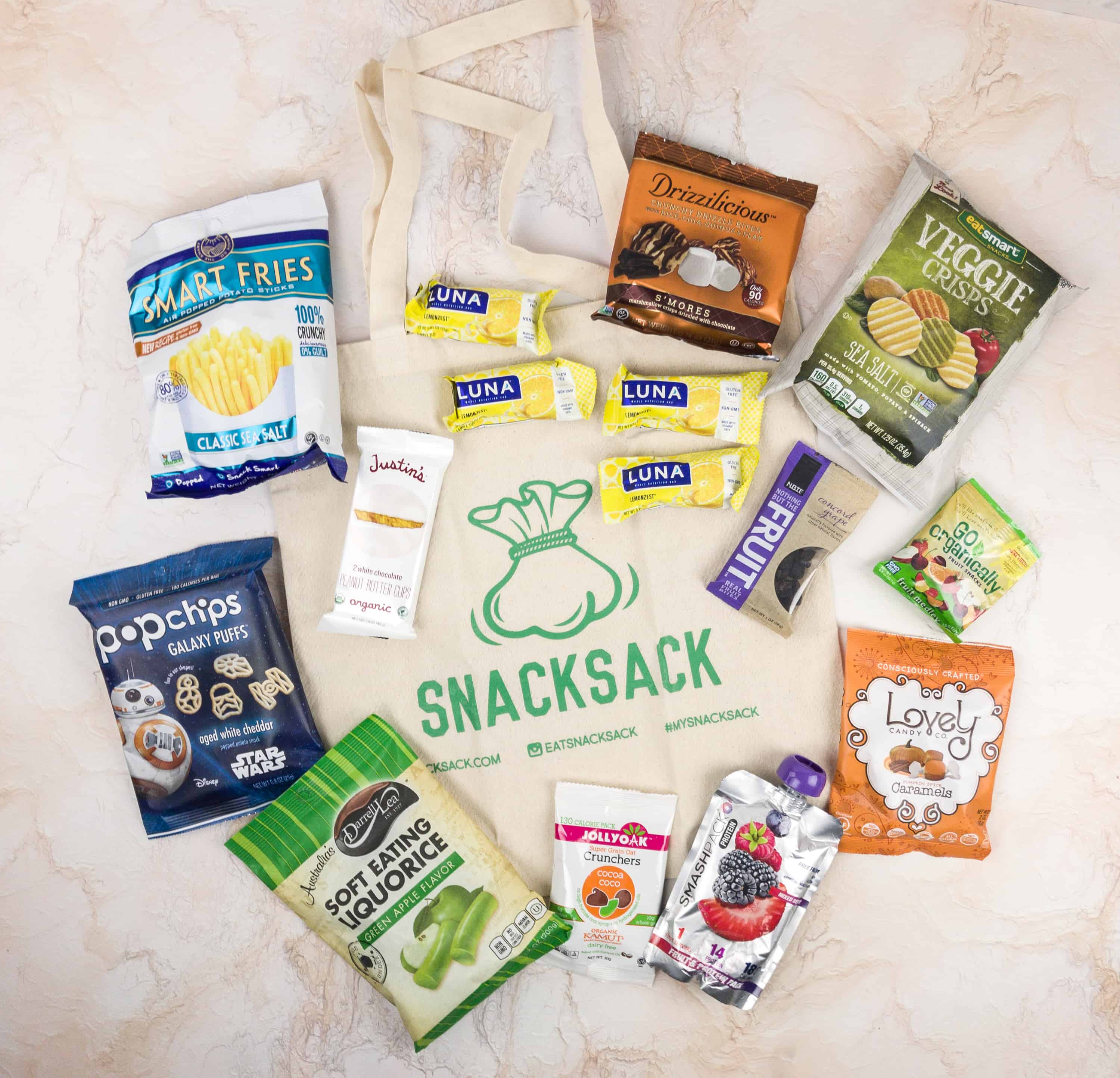SnackSack December 2017 Subscription Box Review & Coupon - Hello ...