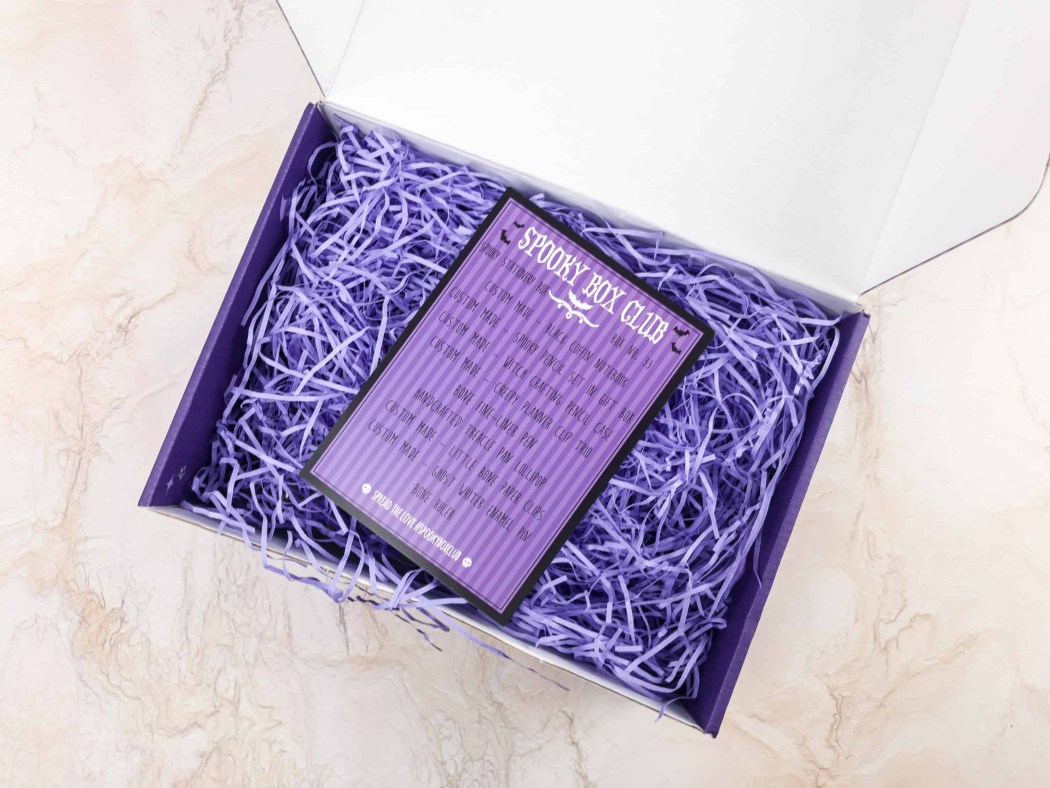 Spooky Box Club Subscription Box Review - Spooky Stationery Box - Hello ...