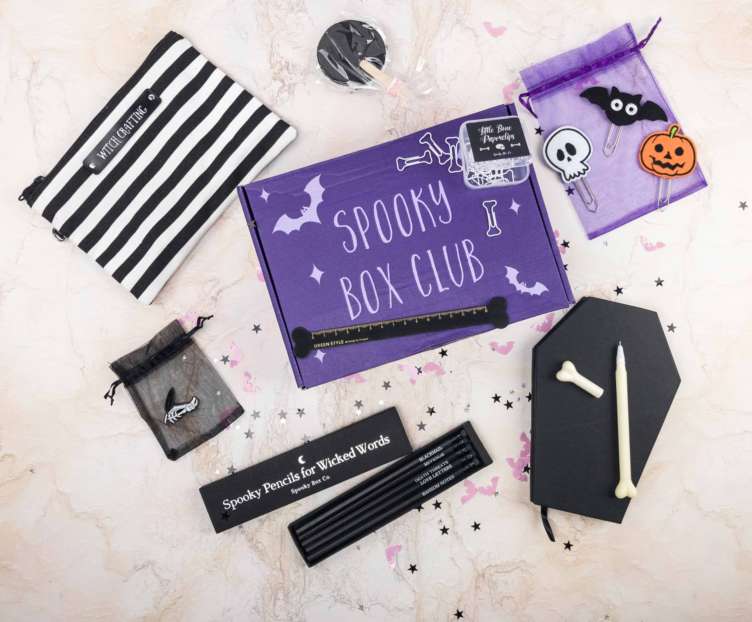 Spooky Box Club Subscription Box Review - Spooky Stationery Box - Hello ...