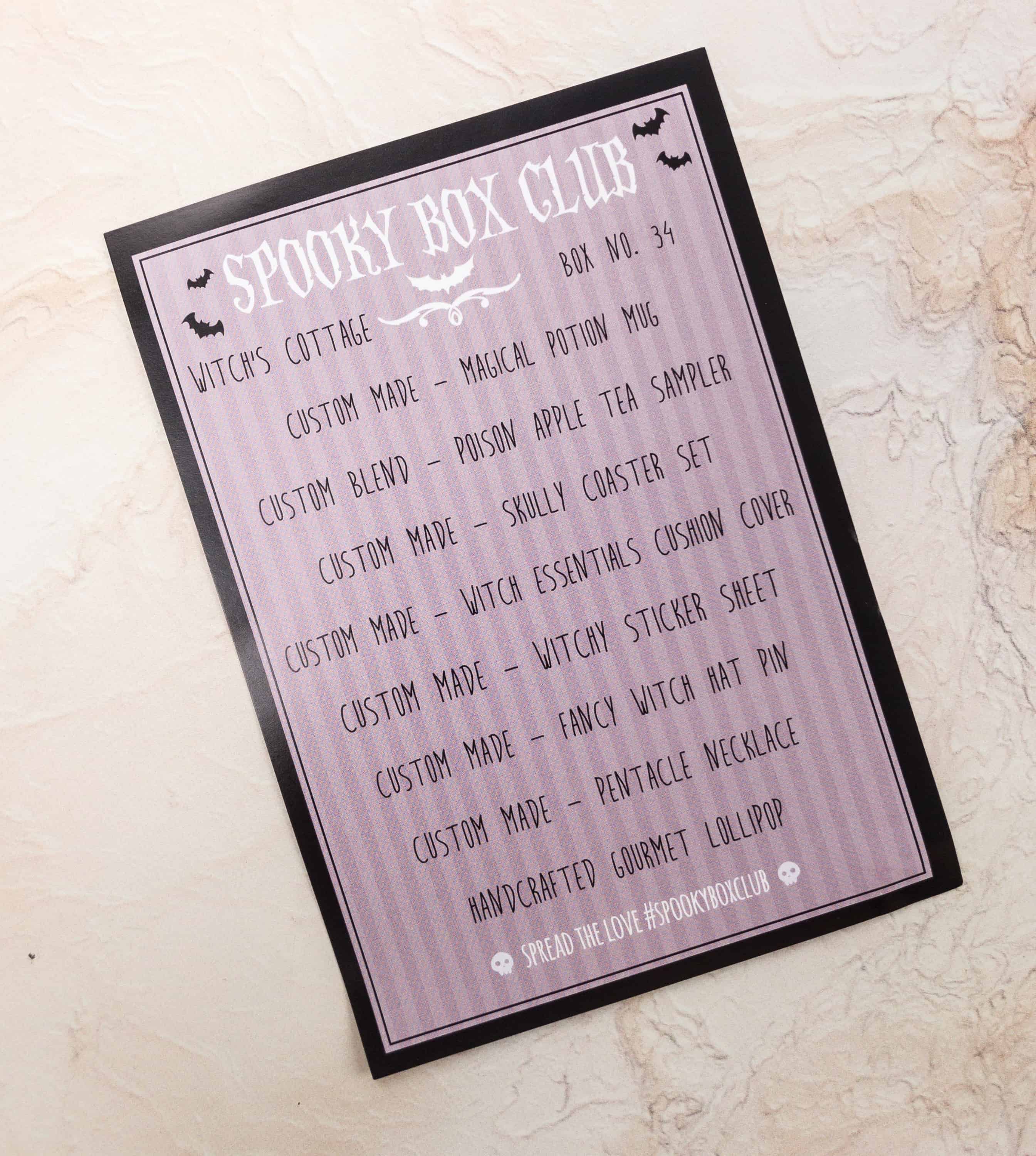 Spooky Box Club Subscription Box Review - Witch's Cottage - Hello ...