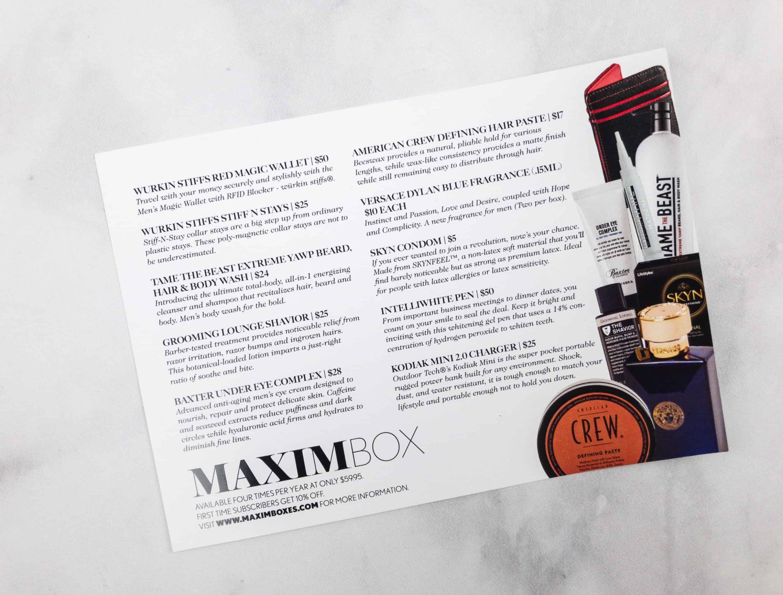 The Maxim Box February 2018 Subscription Box Review - Hello Subscription