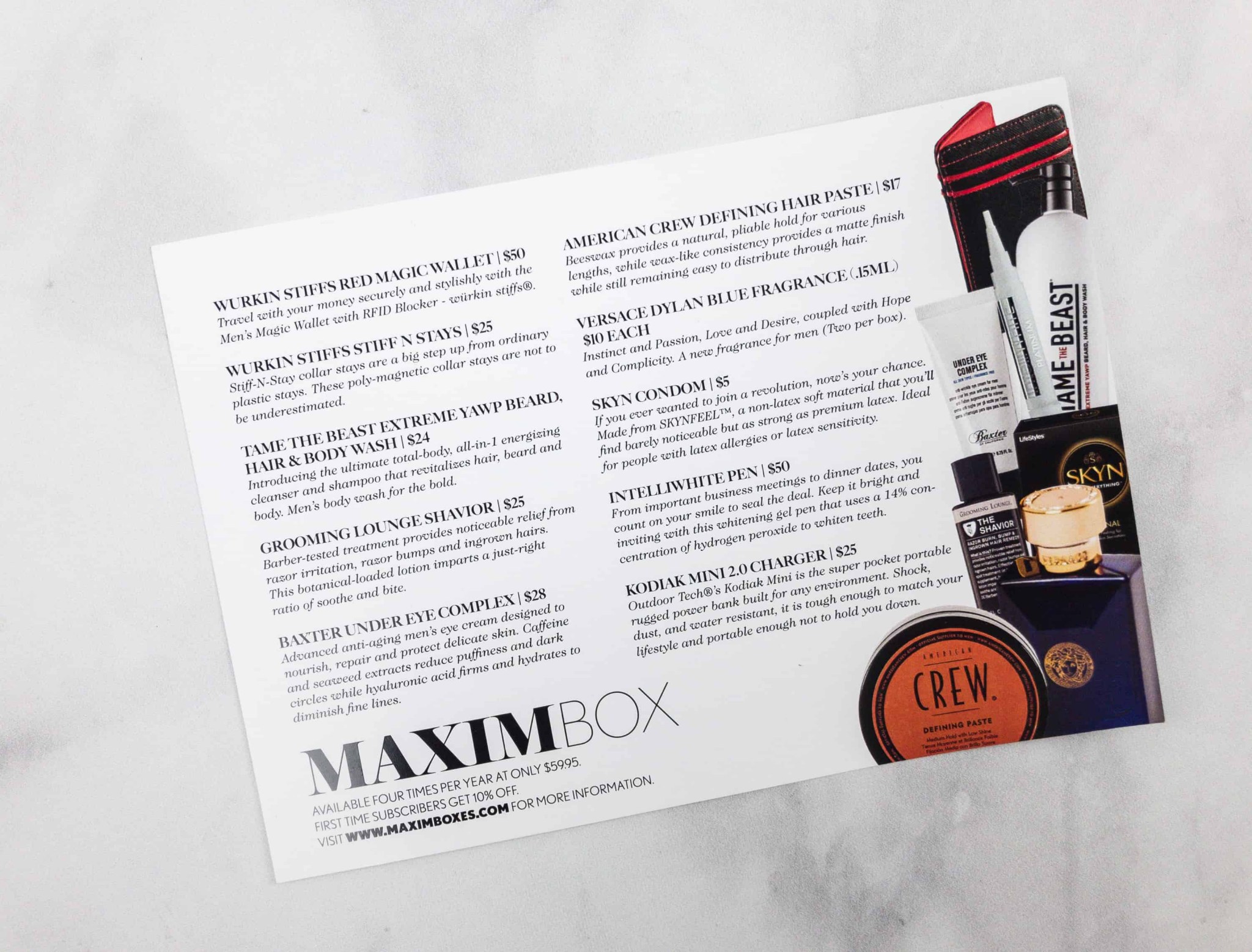 The Maxim Box February 2018 Subscription Box Review - Hello Subscription