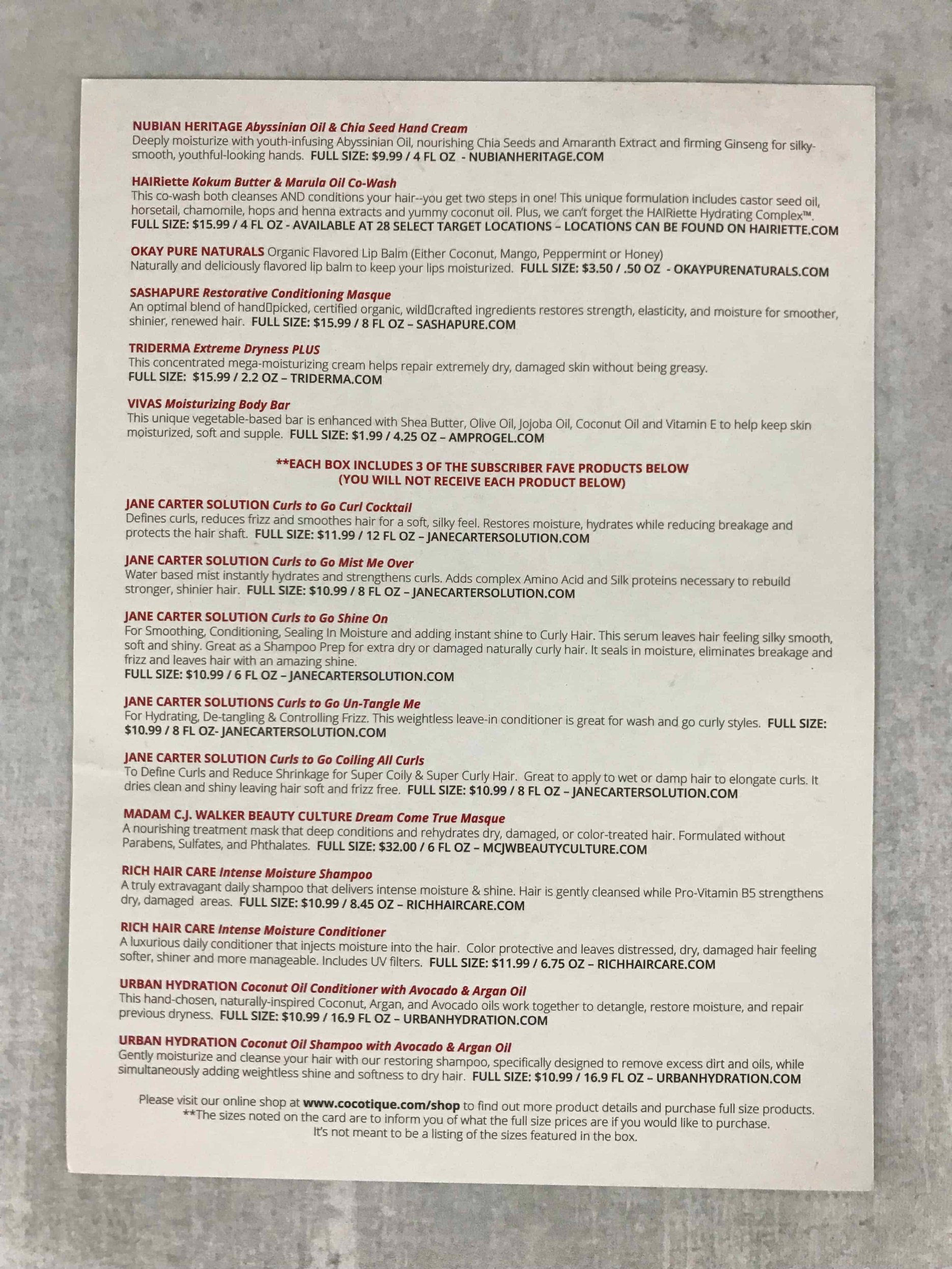 COCOTIQUE February 2018 Subscription Box Review + Coupon - Hello ...