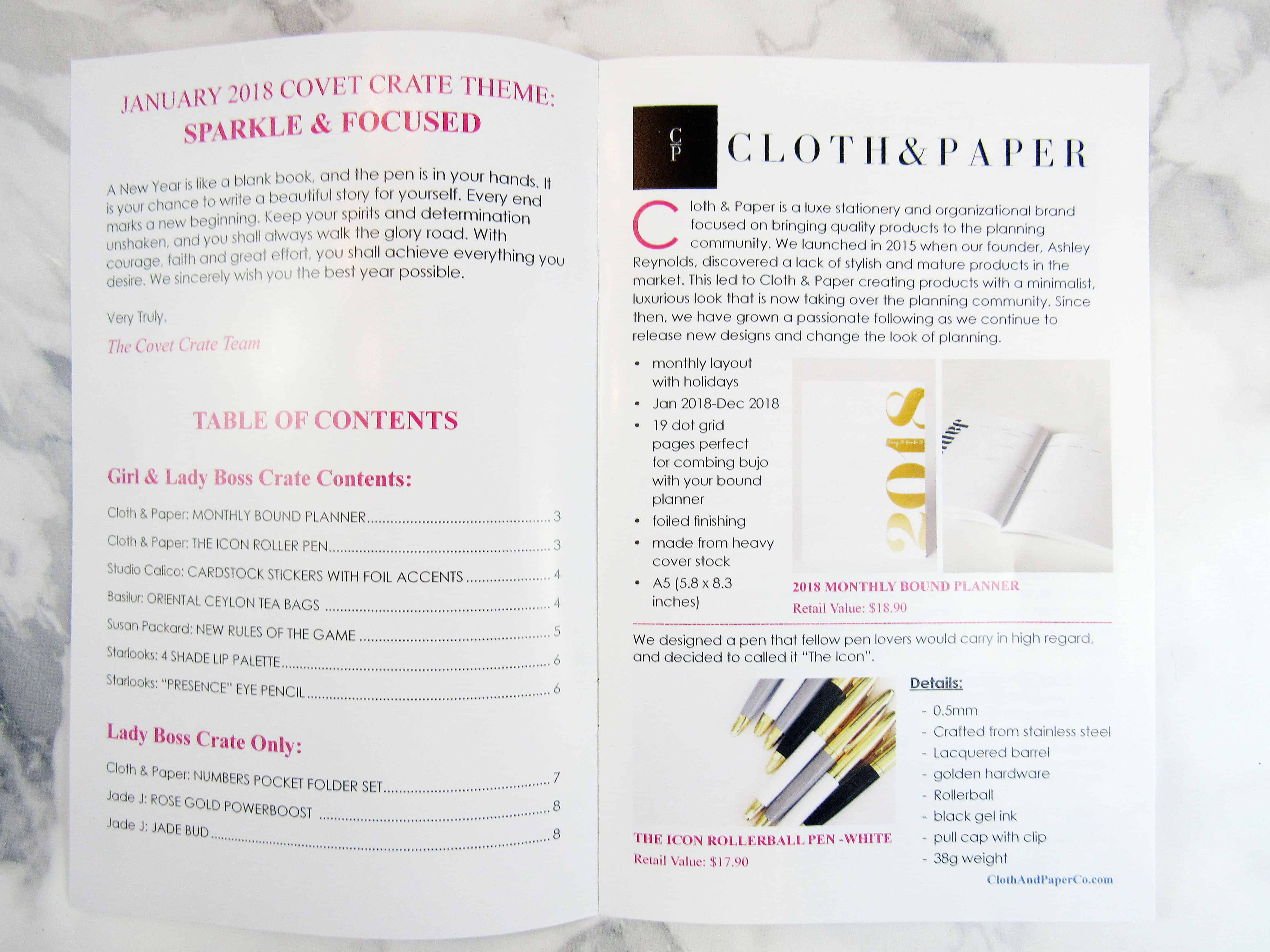 Covet Crate January 2018 Subscription Box Review + Coupon - Hello ...