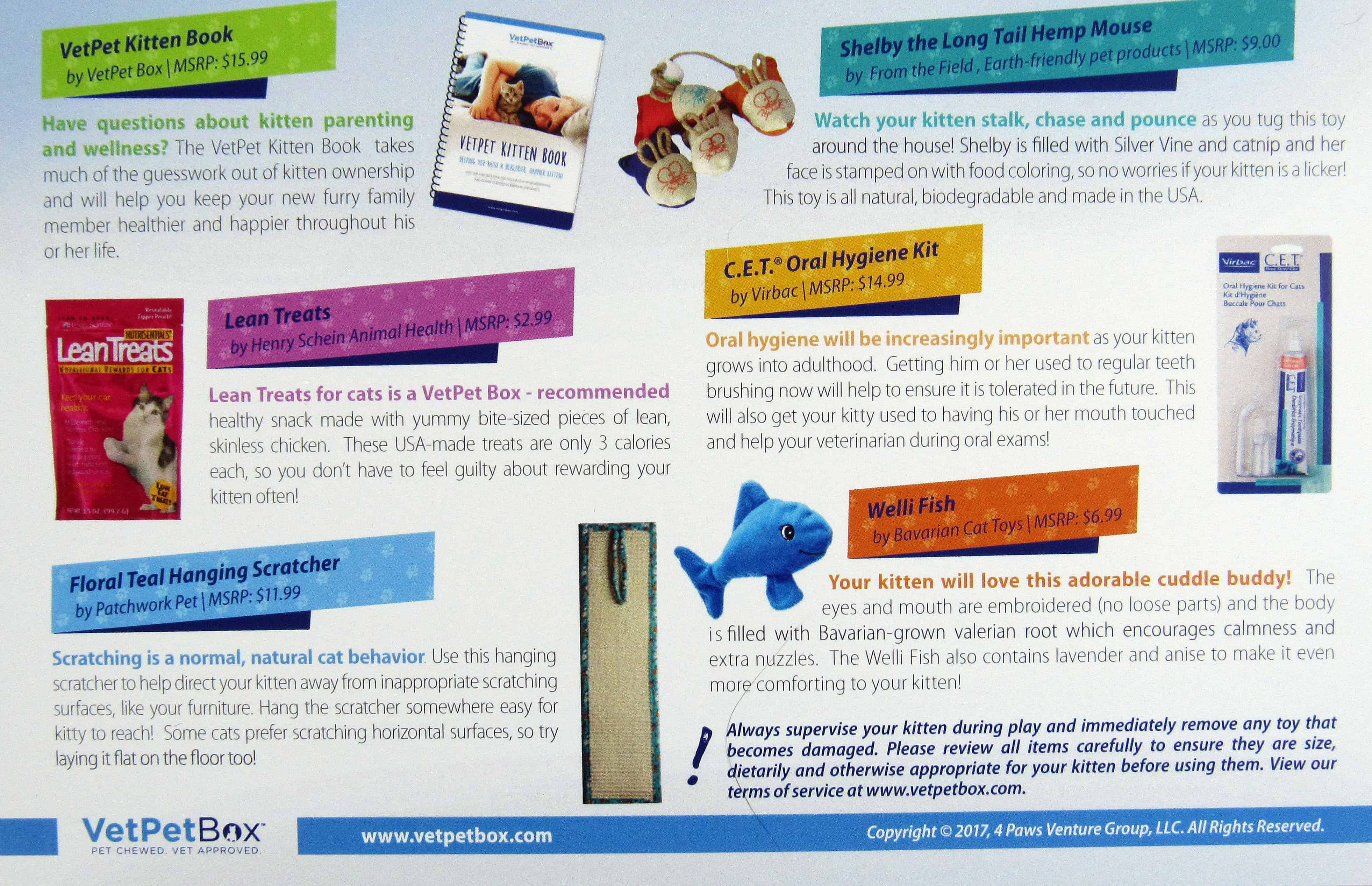 VetPet Box Young Kitten Welcome Box Subscription Box Review - Hello ...