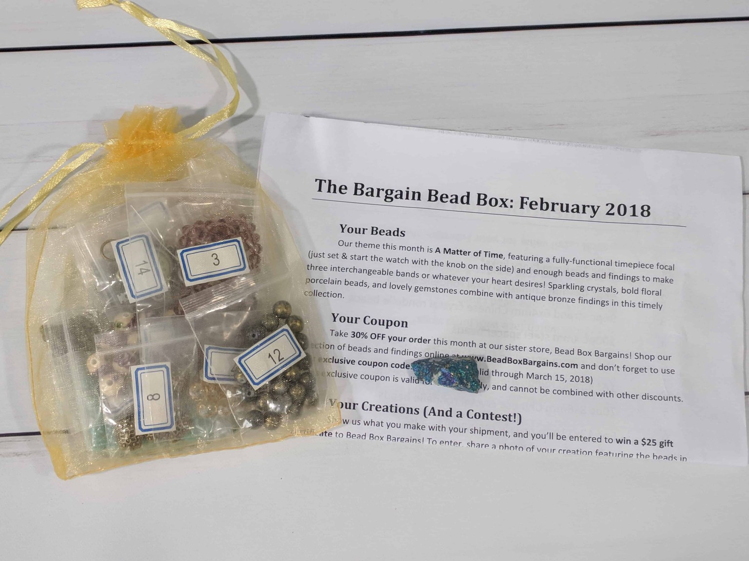 Bargain Bead Box Subscription Box Review - February 2018 - Hello ...