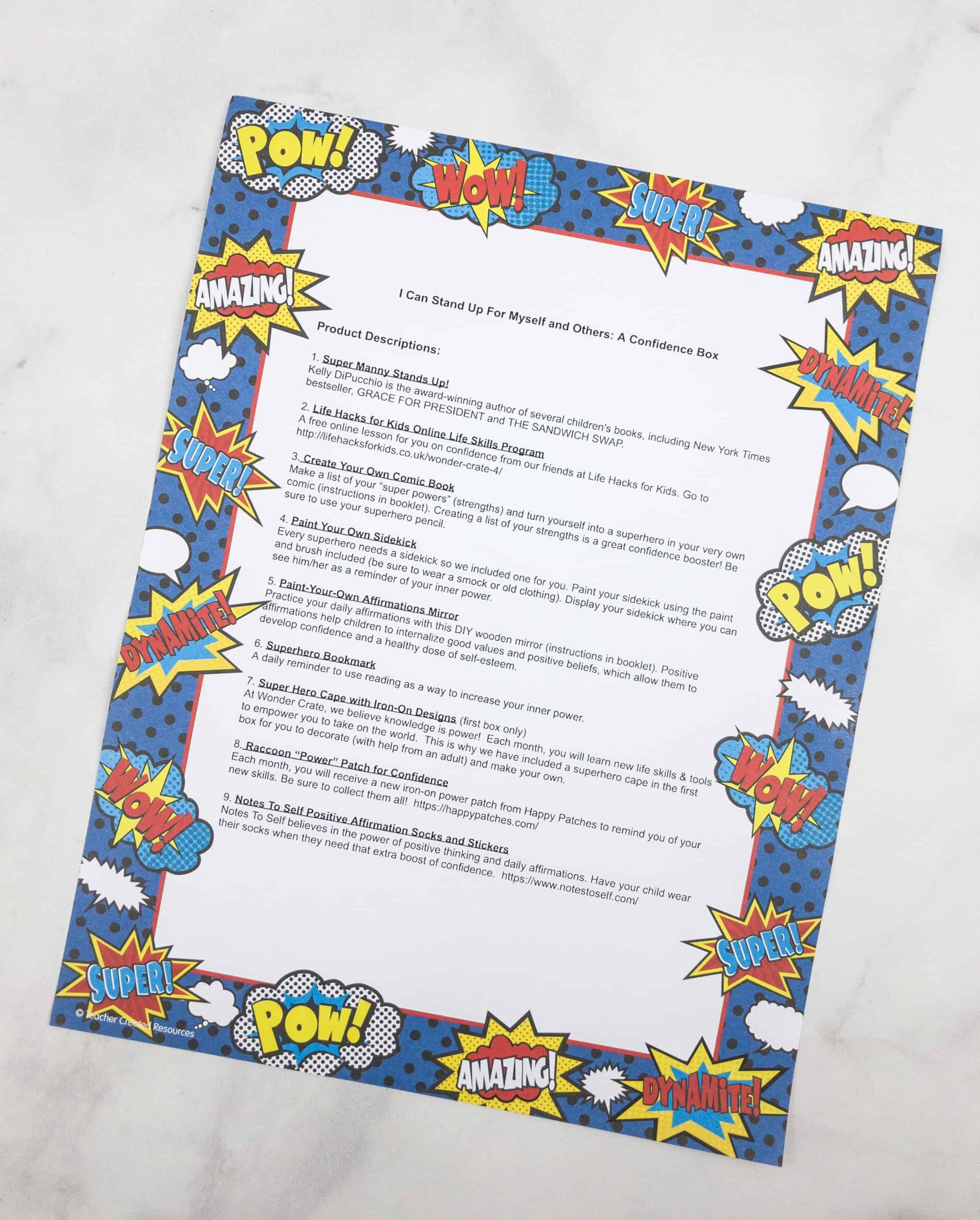 Wonder Crate Confidence Box Review + Coupon! - Hello Subscription