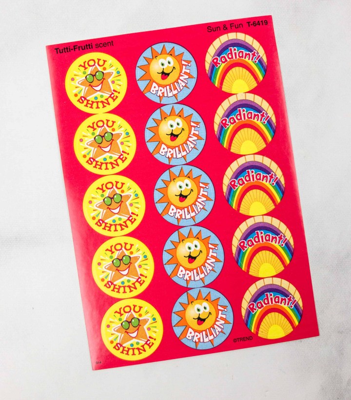 Everything Smells Scratch & Sniff Sticker Club April 2018 Subscription ...