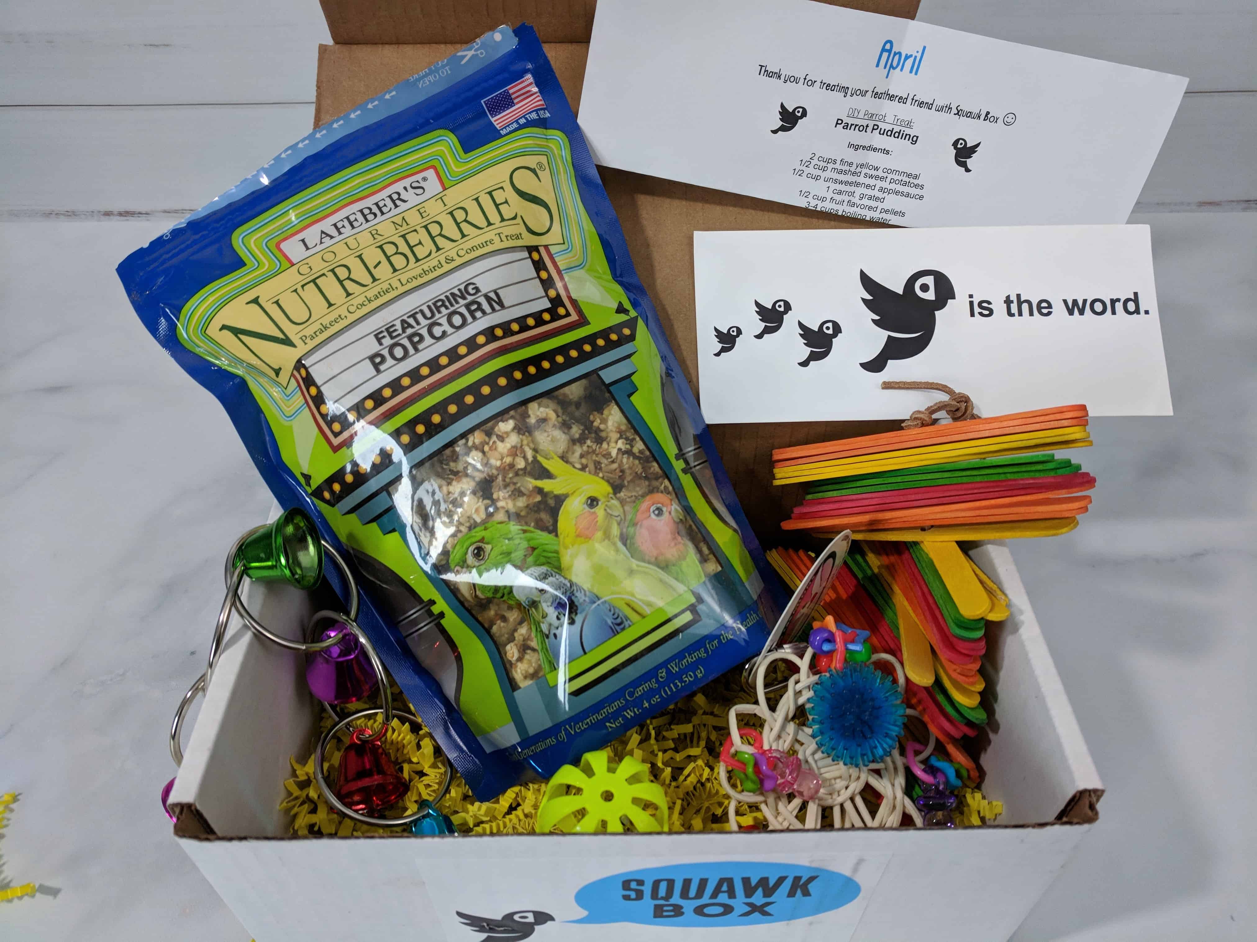 Squawk Box Subscription Review - April 2018 - Hello Subscription