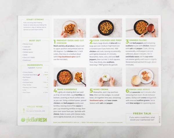 April 2018 Hello Fresh Subscription Box Review + Coupon! - Family ...