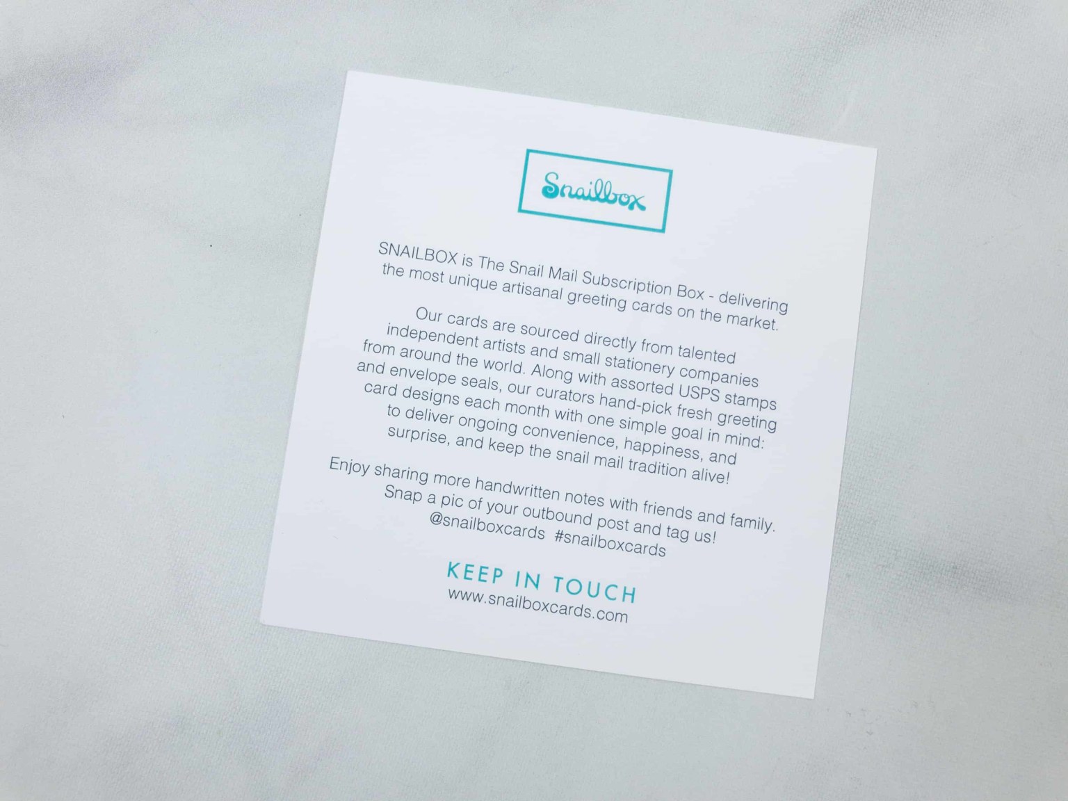 Snailbox January 2018 Subscription Box Review - Hello Subscription