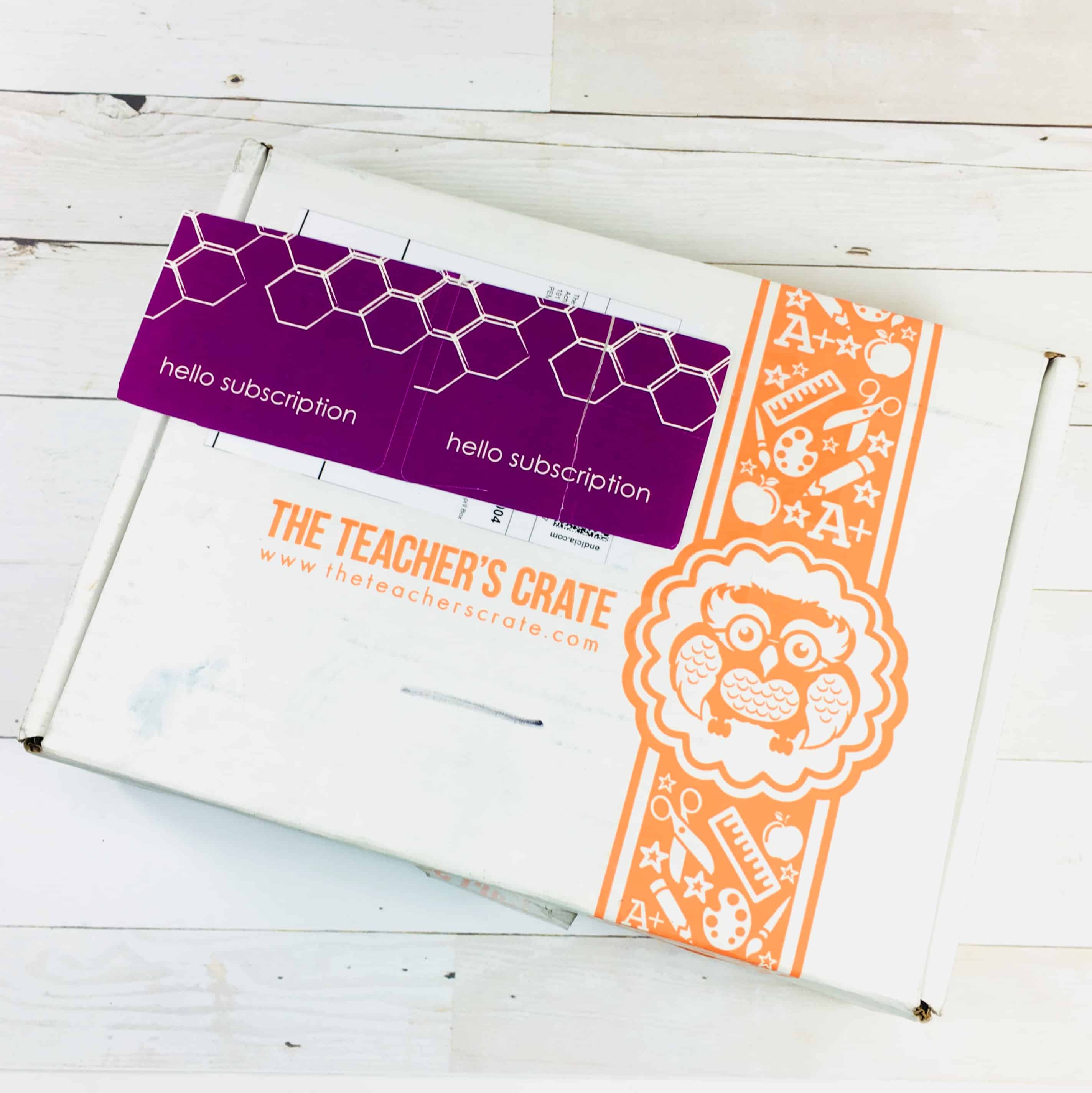 Teacher's Crate April 2018 Subscription Box Review - Hello Subscription