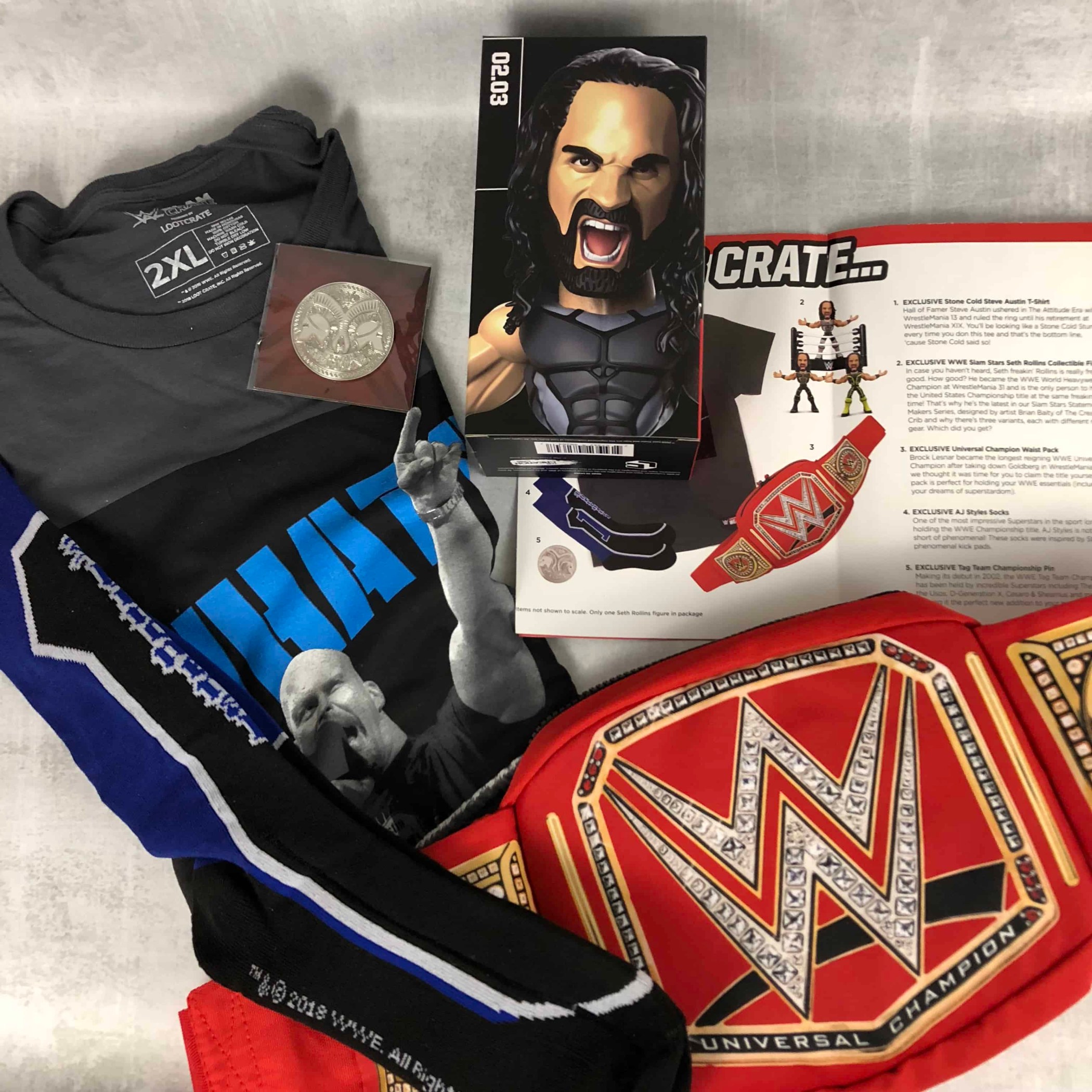 WWE Slam Crate April/May 2018 Subscription Box Review + Coupons - Hello ...