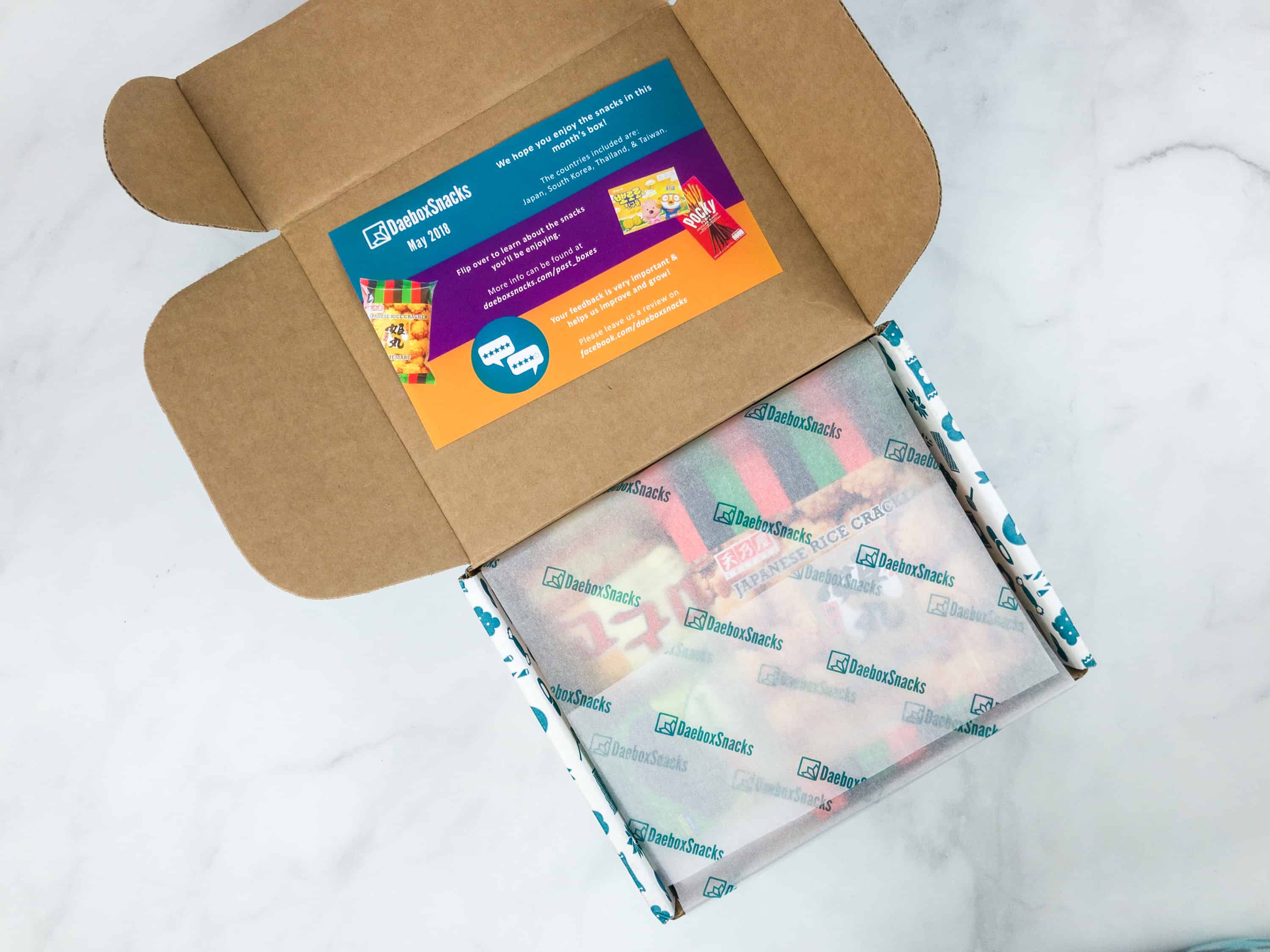 DaeboxSnacks May 2018 Subscription Box Review + Coupon - Hello Subscription