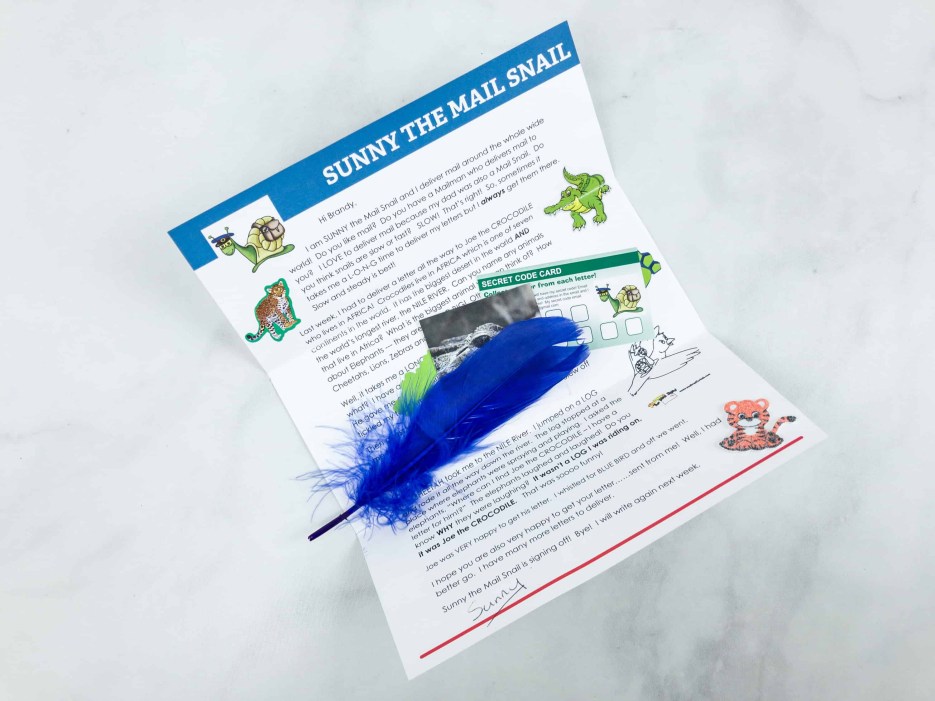 Snail Mail for Kids May 2018 Subscription Box Review - Hello Subscription