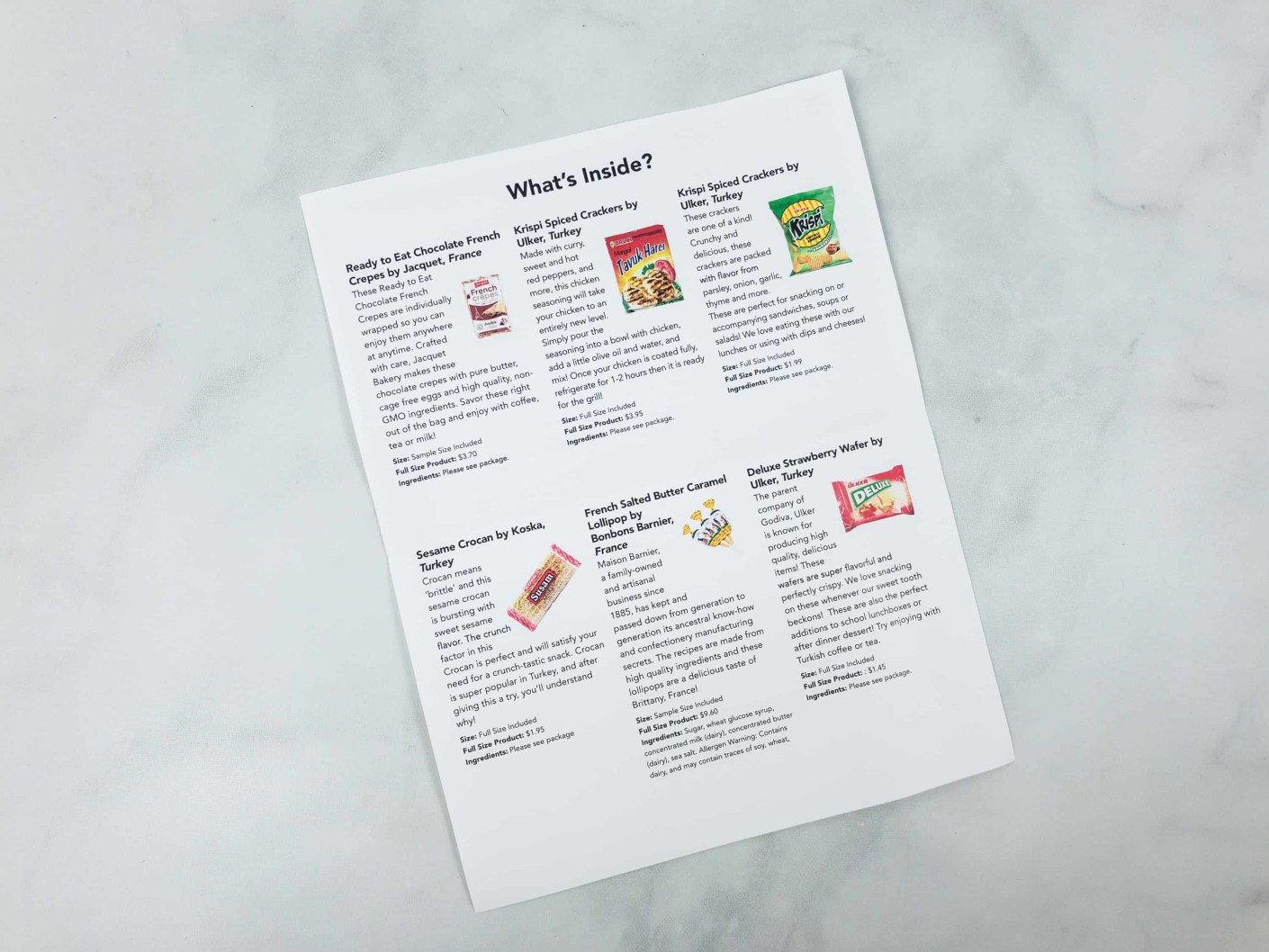 May 2018 Yummy Bazaar Subscription Box Review Mini Box Hello