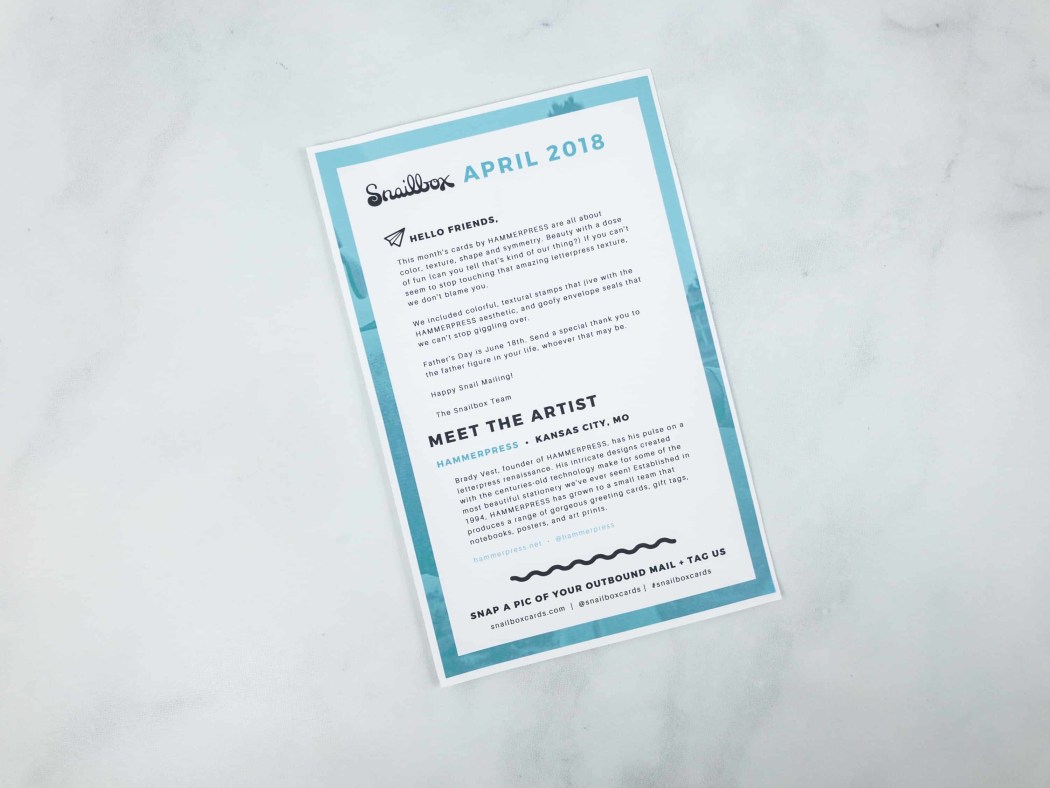 Snailbox May 2018 Subscription Box Review - Hello Subscription