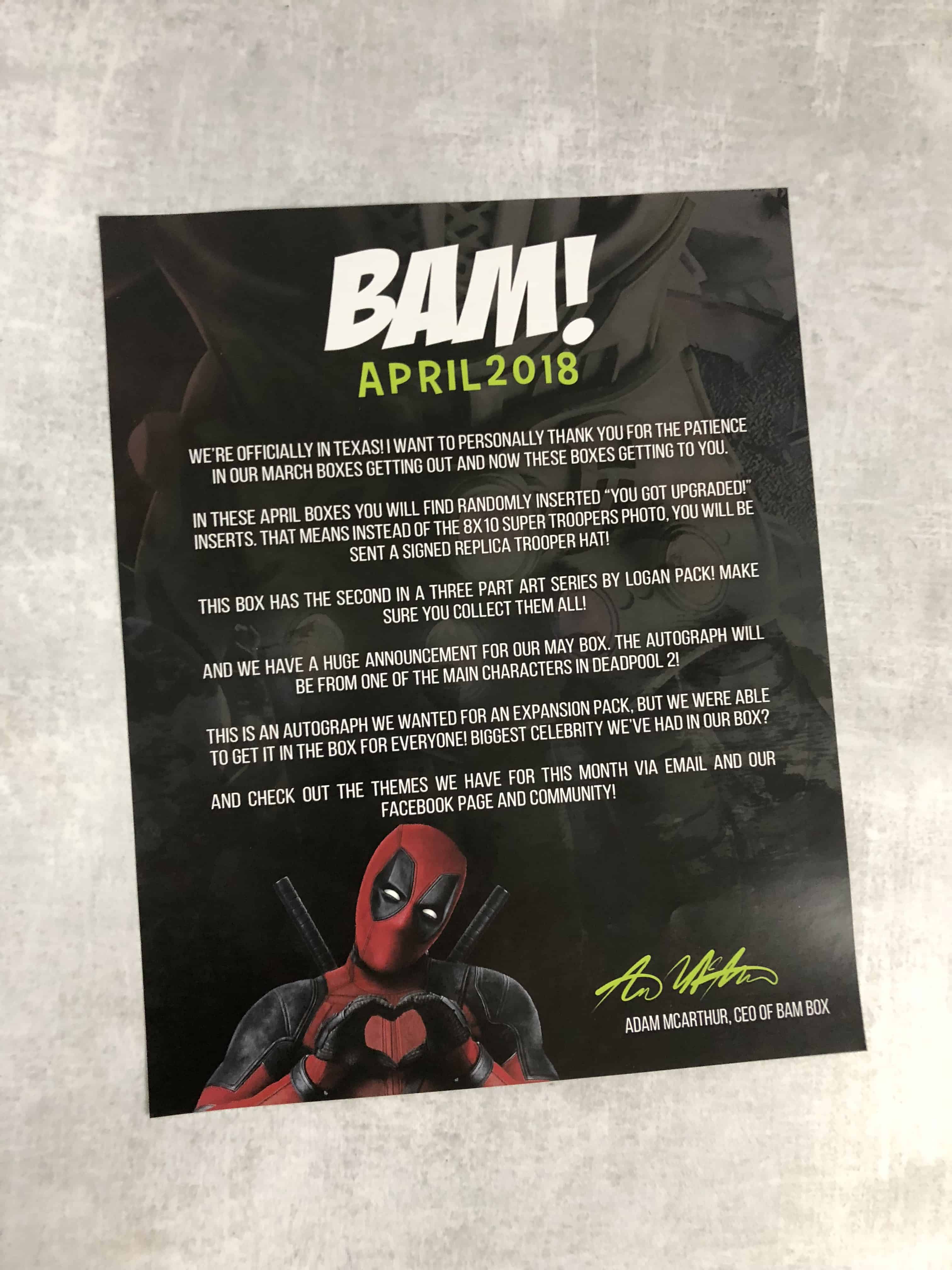 The BAM! Box April 2018 Subscription Box Review & Coupon - Hello ...