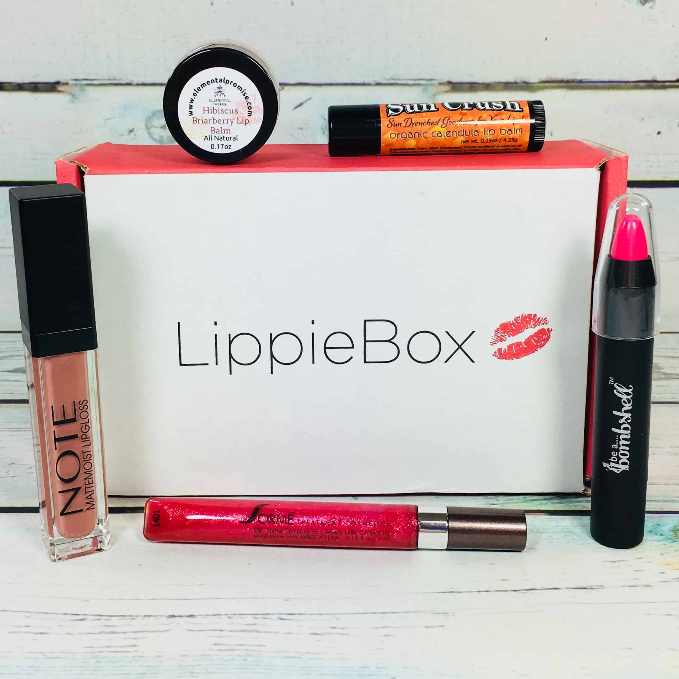 LippieBox Subscription Box Review - June 2018 - Hello Subscription