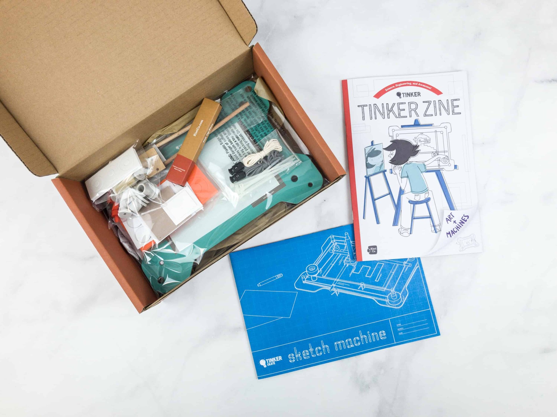 Tinker Crate Review & Coupon - SKETCH MACHINE - Hello Subscription