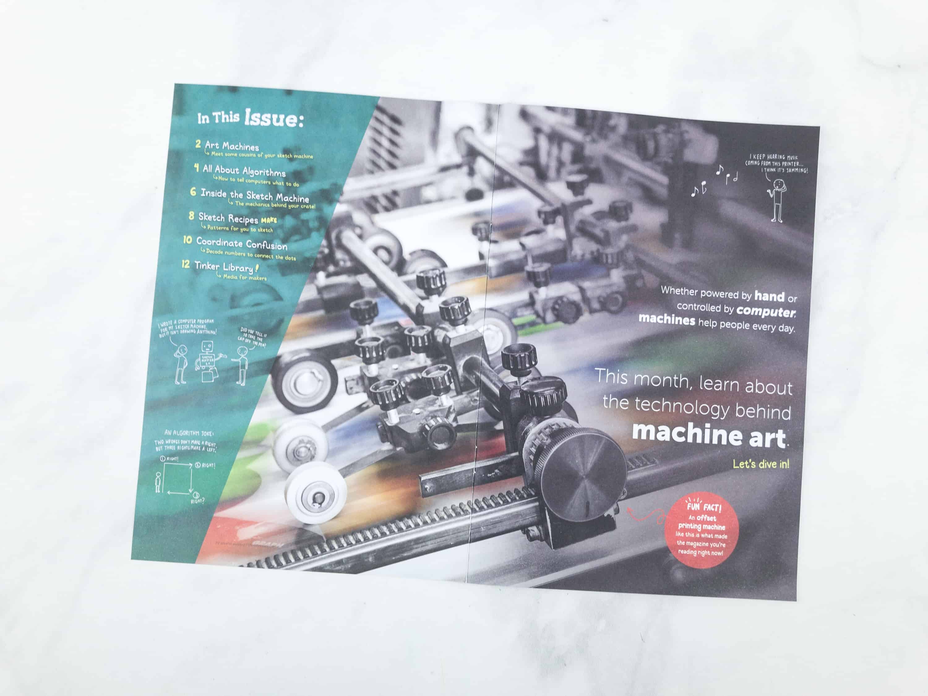 Tinker Crate Review & Coupon - SKETCH MACHINE - Hello Subscription