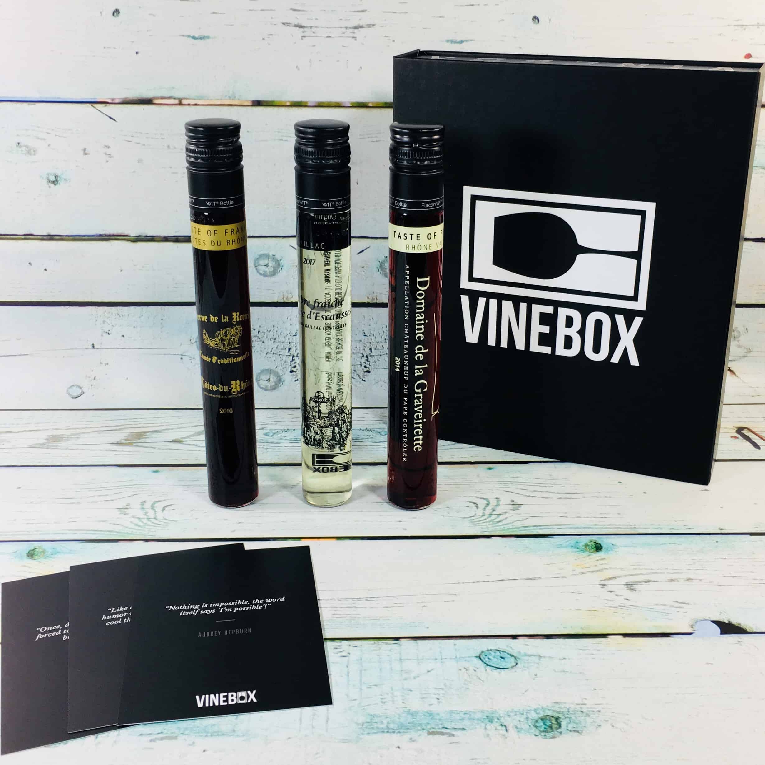 VINEBOX Subscription Box Review - June 2018 - Hello Subscription