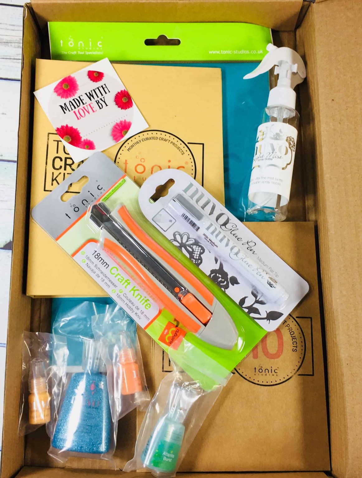 Tonic Craft Kit 10 June 2018 Subscription Box Review - Hello Subscription