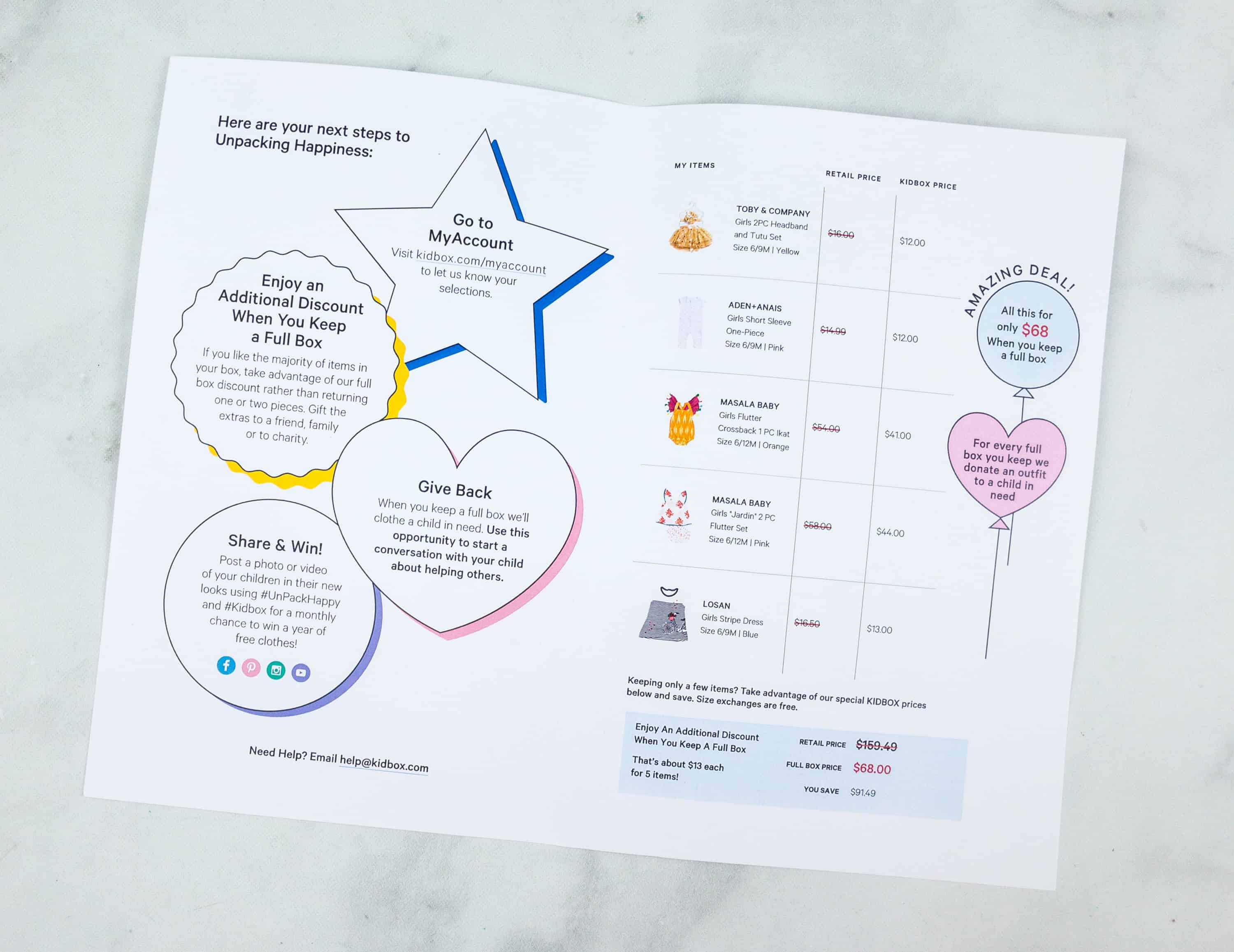 Kidbox BABY Summer 2018 Subscription Box Review + Coupon - Girls - hello subscription