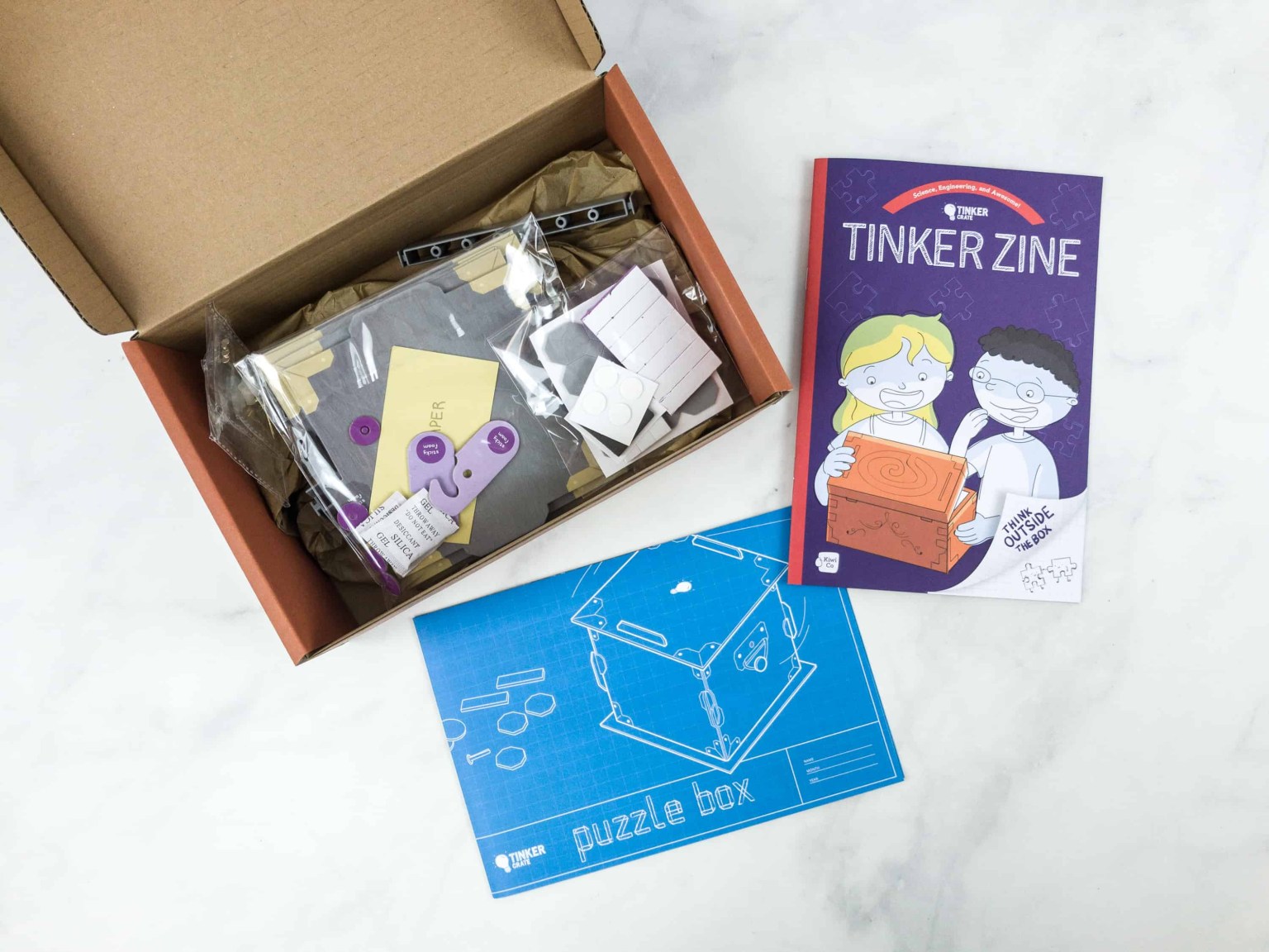 Tinker Crate Review & Coupon - PUZZLE BOX - Hello Subscription