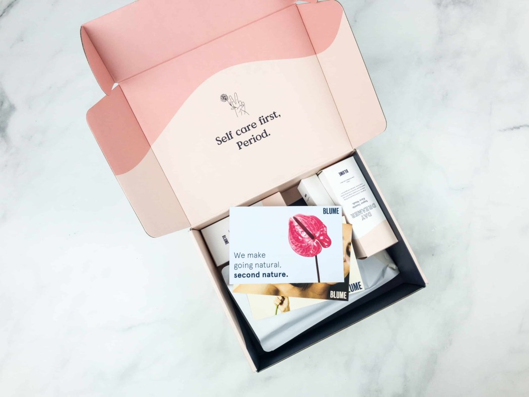 Blume Period Care Subscription Box + Self-Care Bundle Review - Hello ...