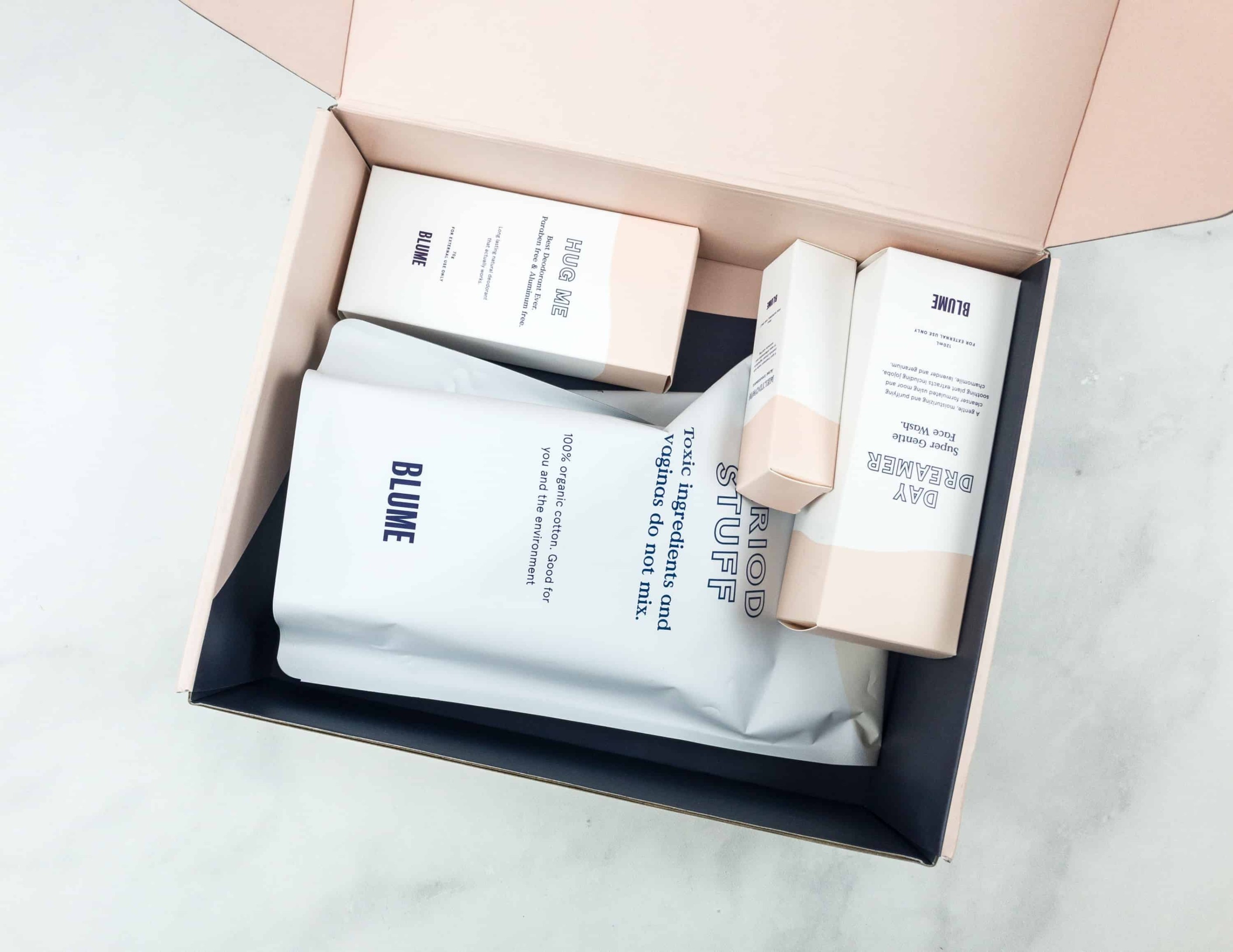 Blume Period Care Subscription Box + Self-Care Bundle Review - Hello ...
