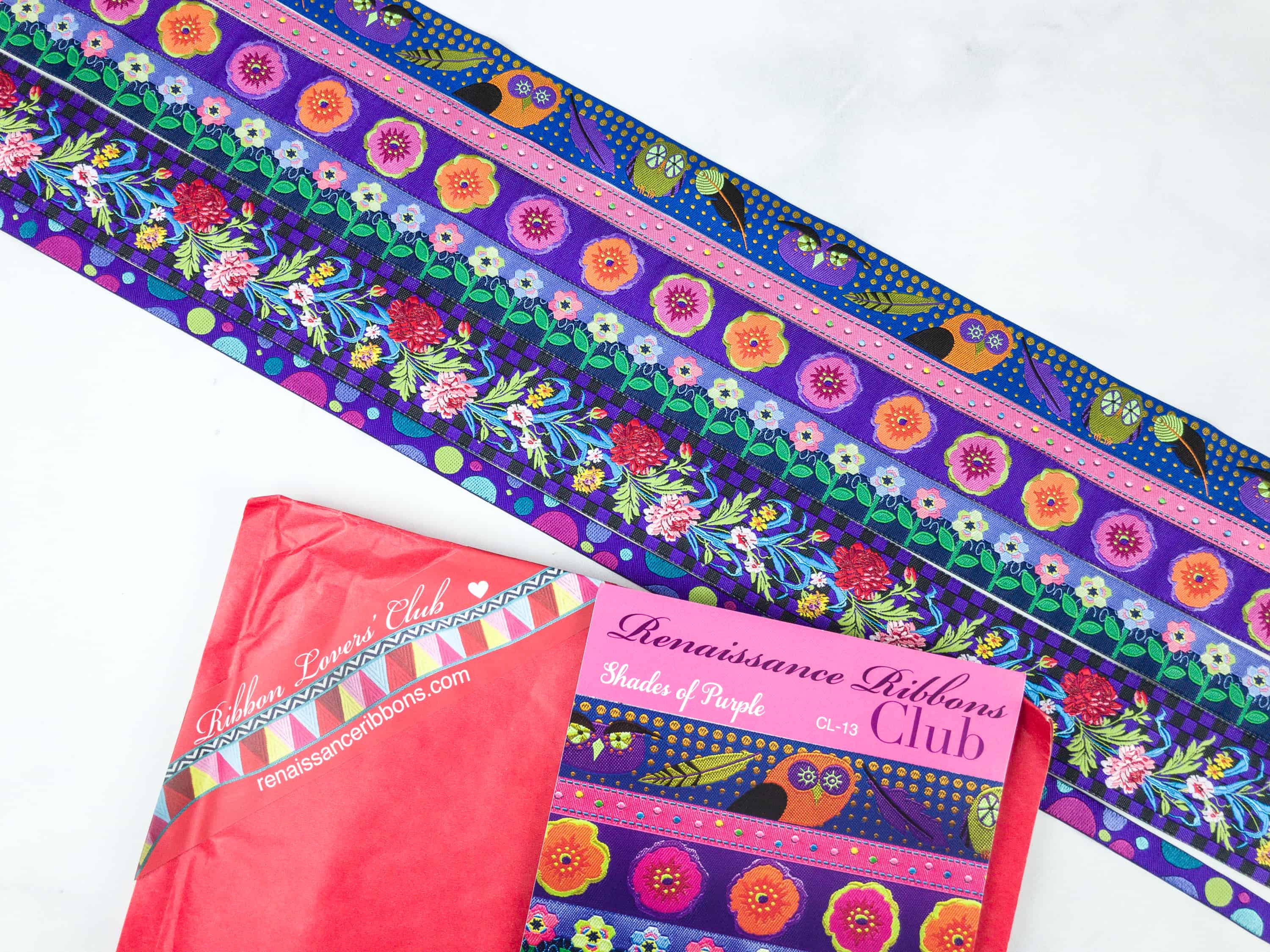 Renaissance Ribbons Ribbon Lovers’ Club August 2018 Subscription Box ...