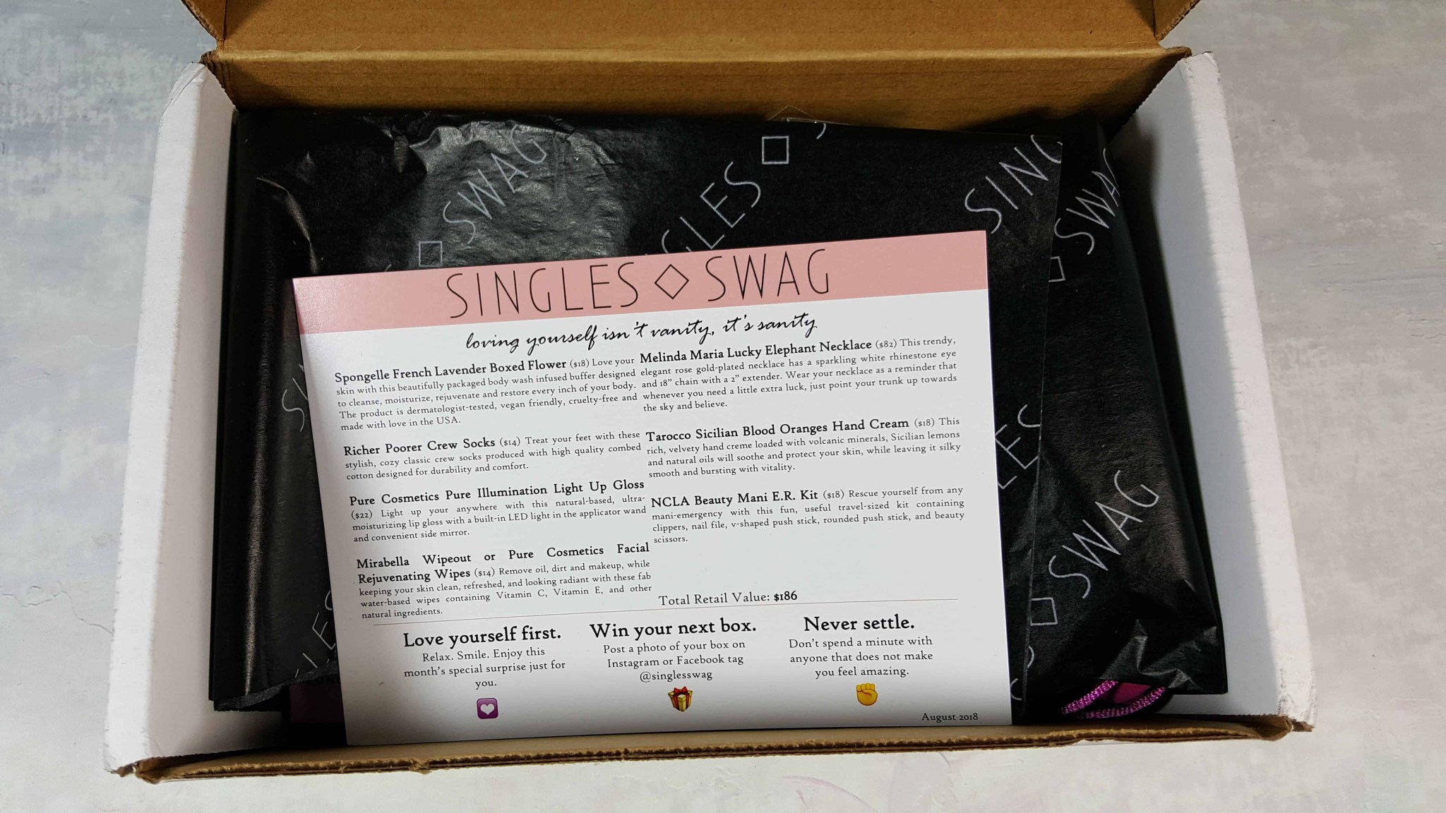 SinglesSwag Subscription Box Review & Coupon - August 2018 - Hello ...